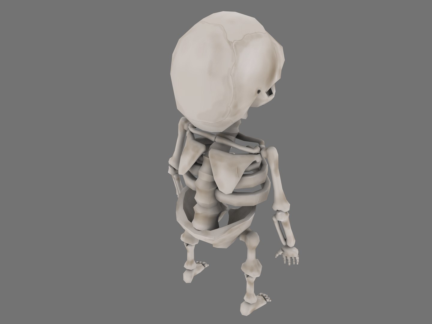 Cartoon Skeleton Chibi Model - TurboSquid 1299397