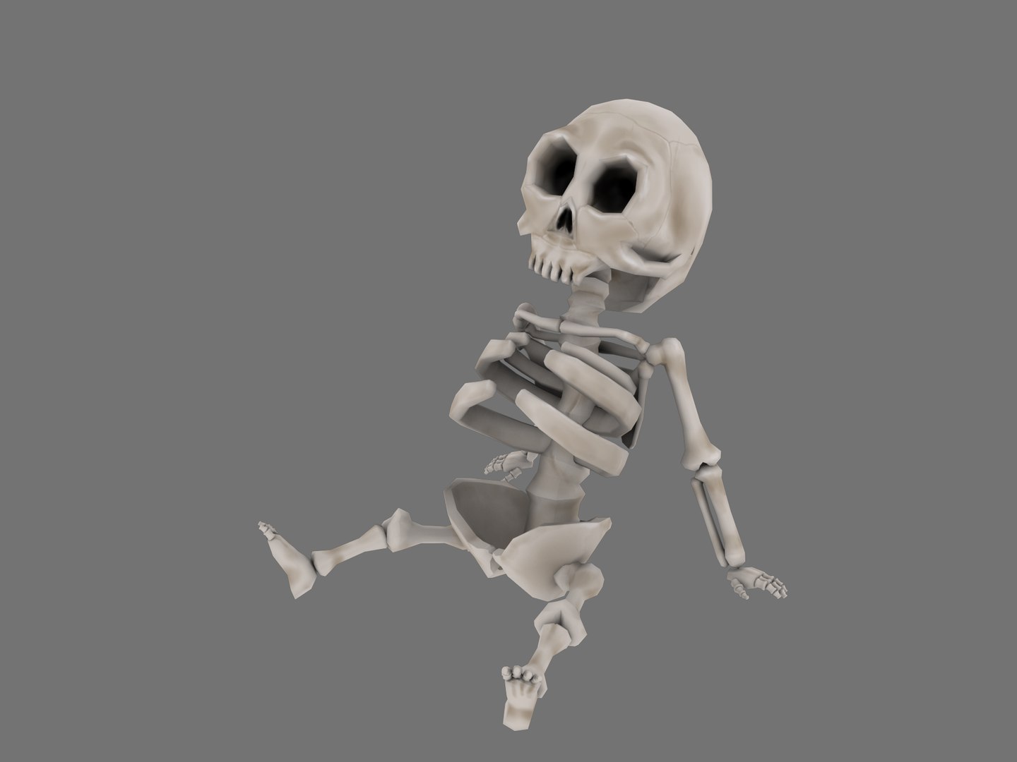 Cartoon Skeleton Chibi Model - TurboSquid 1299397