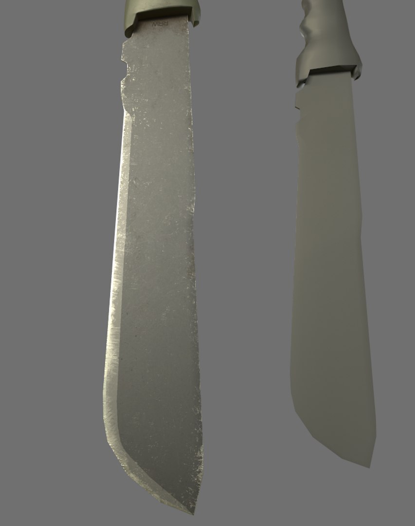 Free Machete Weapon 3D Model - TurboSquid 1349099