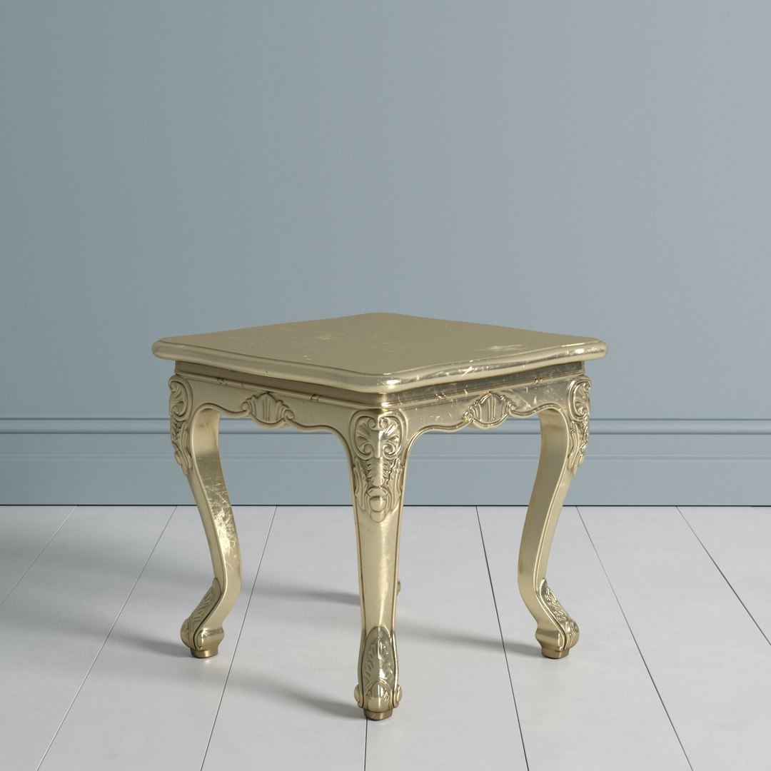 3D Gold Tables - TurboSquid 1624081