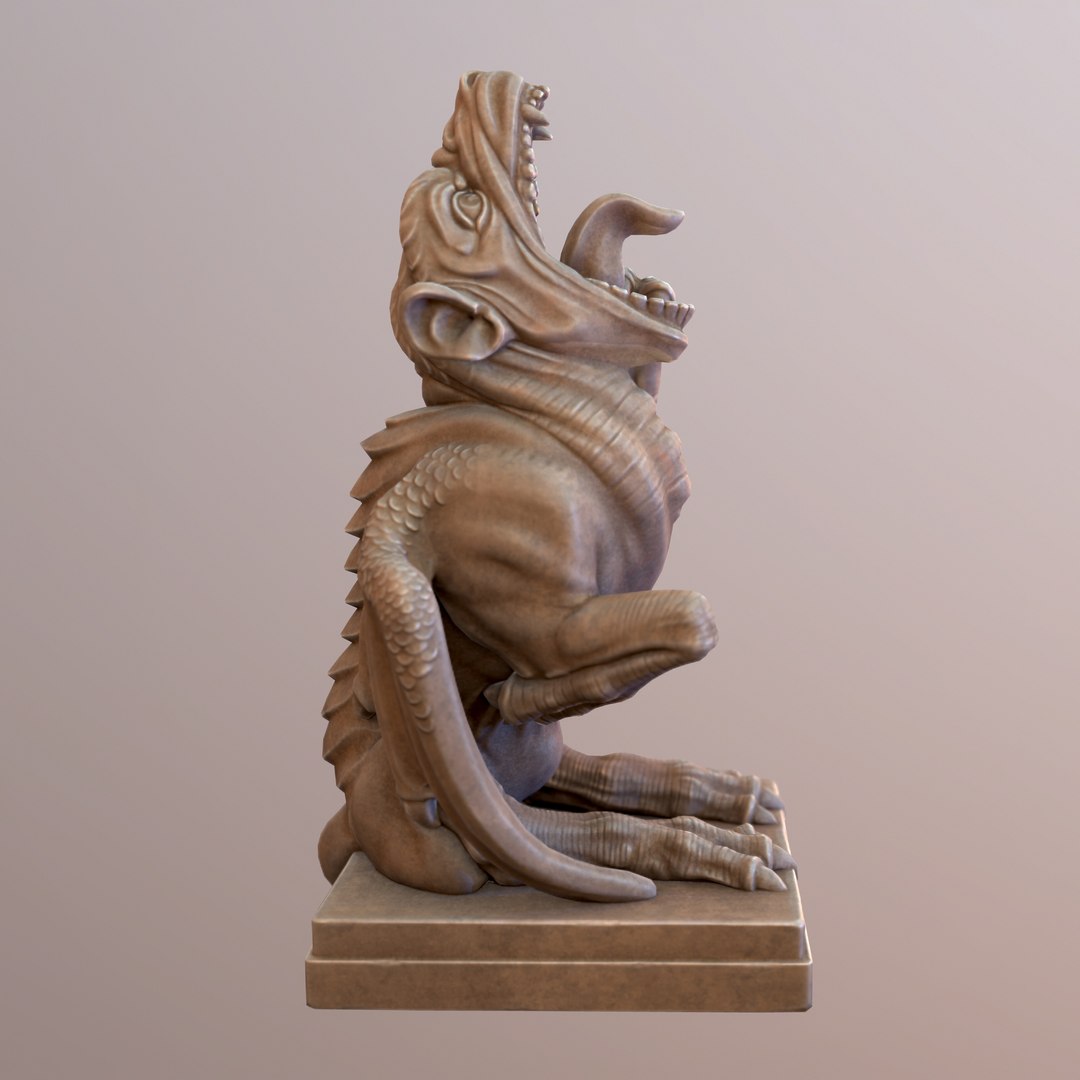 3D Model Gothic Chimera - TurboSquid 1609840