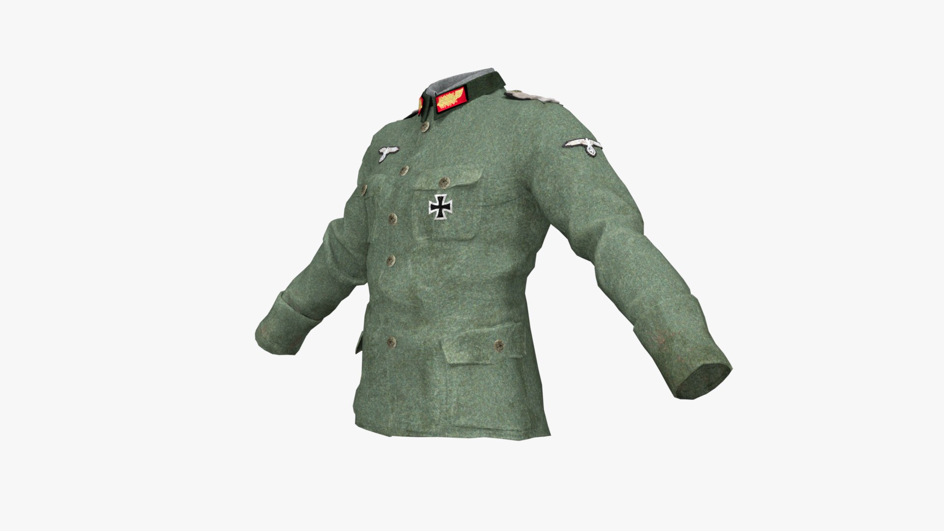 3D WW2 Axis Uniform German Low-poly 3D Model Model - TurboSquid 2346778