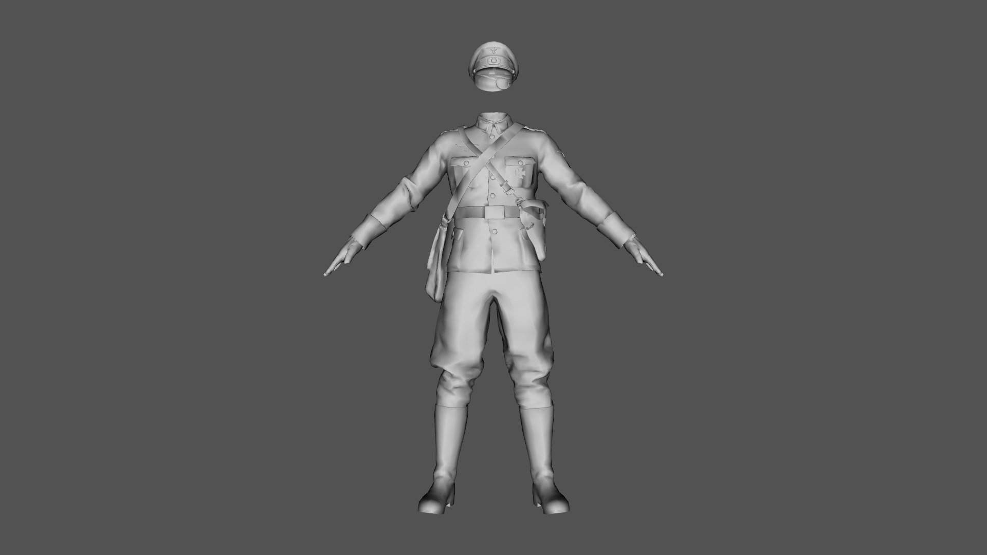 3D WW2 Axis Uniform German Low-poly 3D Model Model - TurboSquid 2346778
