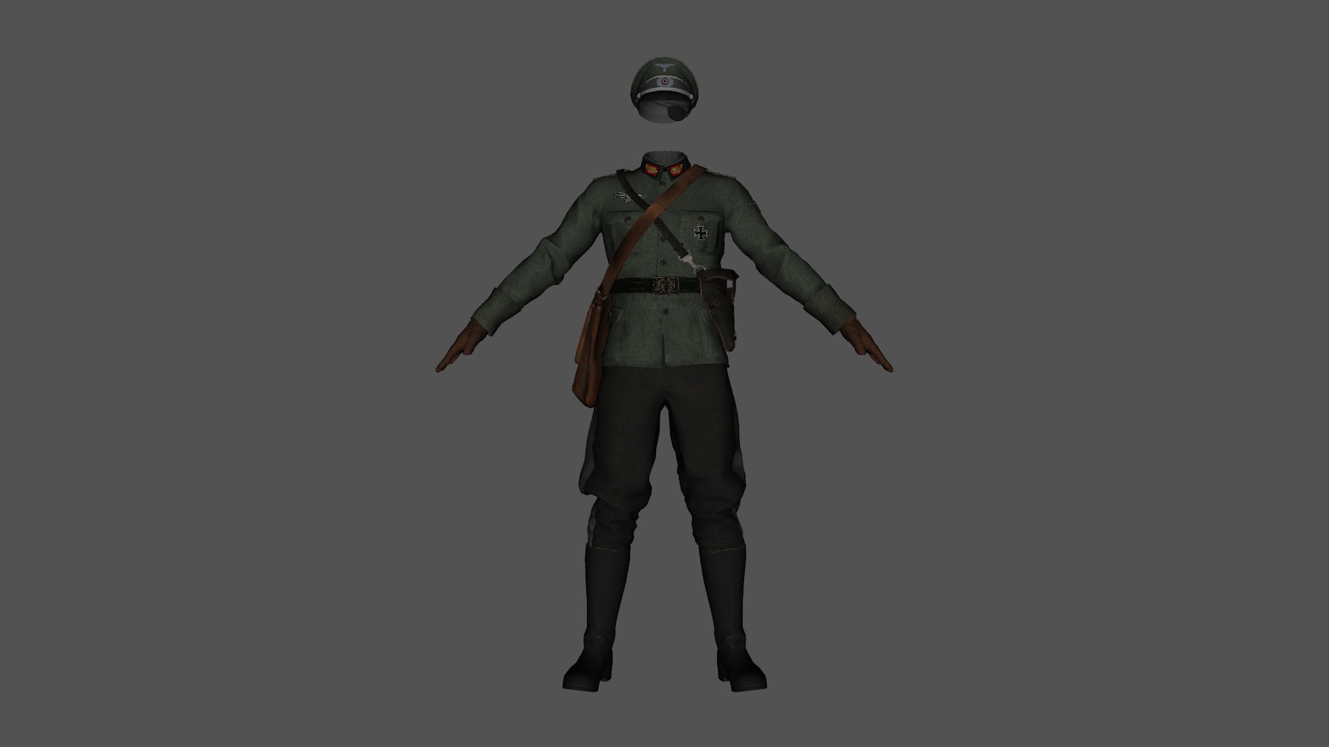 3D WW2 Axis Uniform German Low-poly 3D Model Model - TurboSquid 2346778