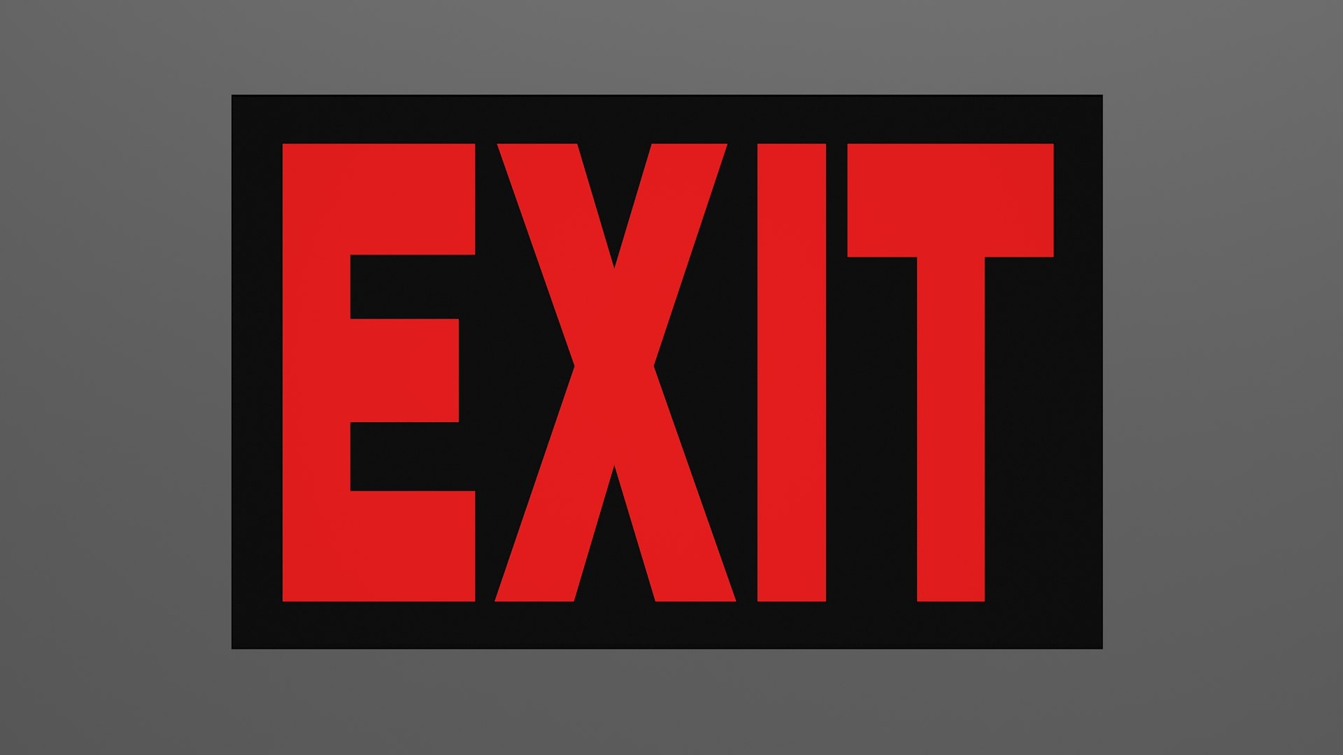 3D Exit Sign - TurboSquid 2149309