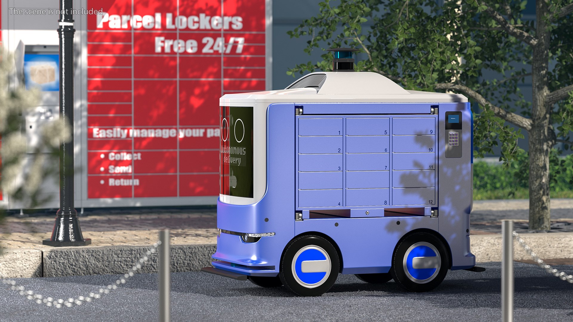 Unmanned Ground Vehicle Delivery 3D Model - TurboSquid 1630867