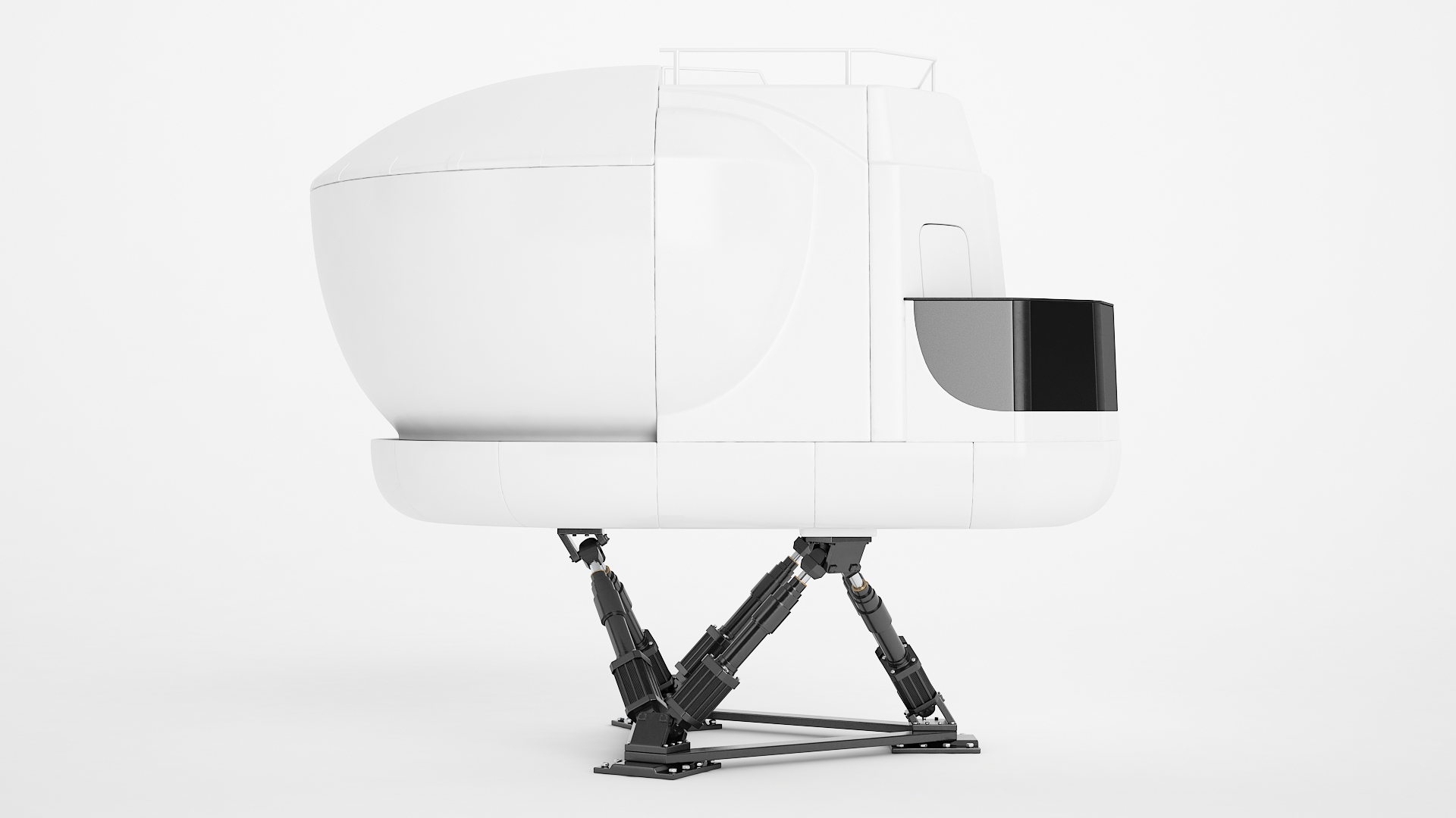 Airplane Simulator Machine 3D Model - TurboSquid 1447250