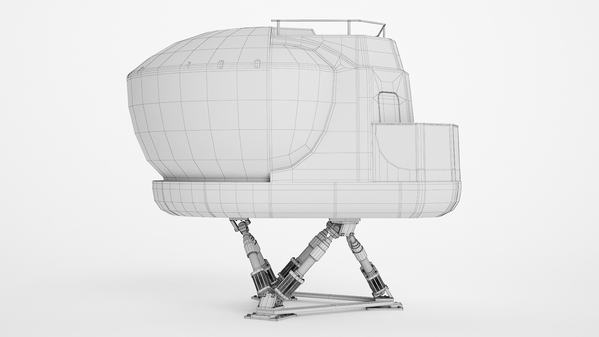 Airplane Simulator Machine 3D Model - TurboSquid 1447250