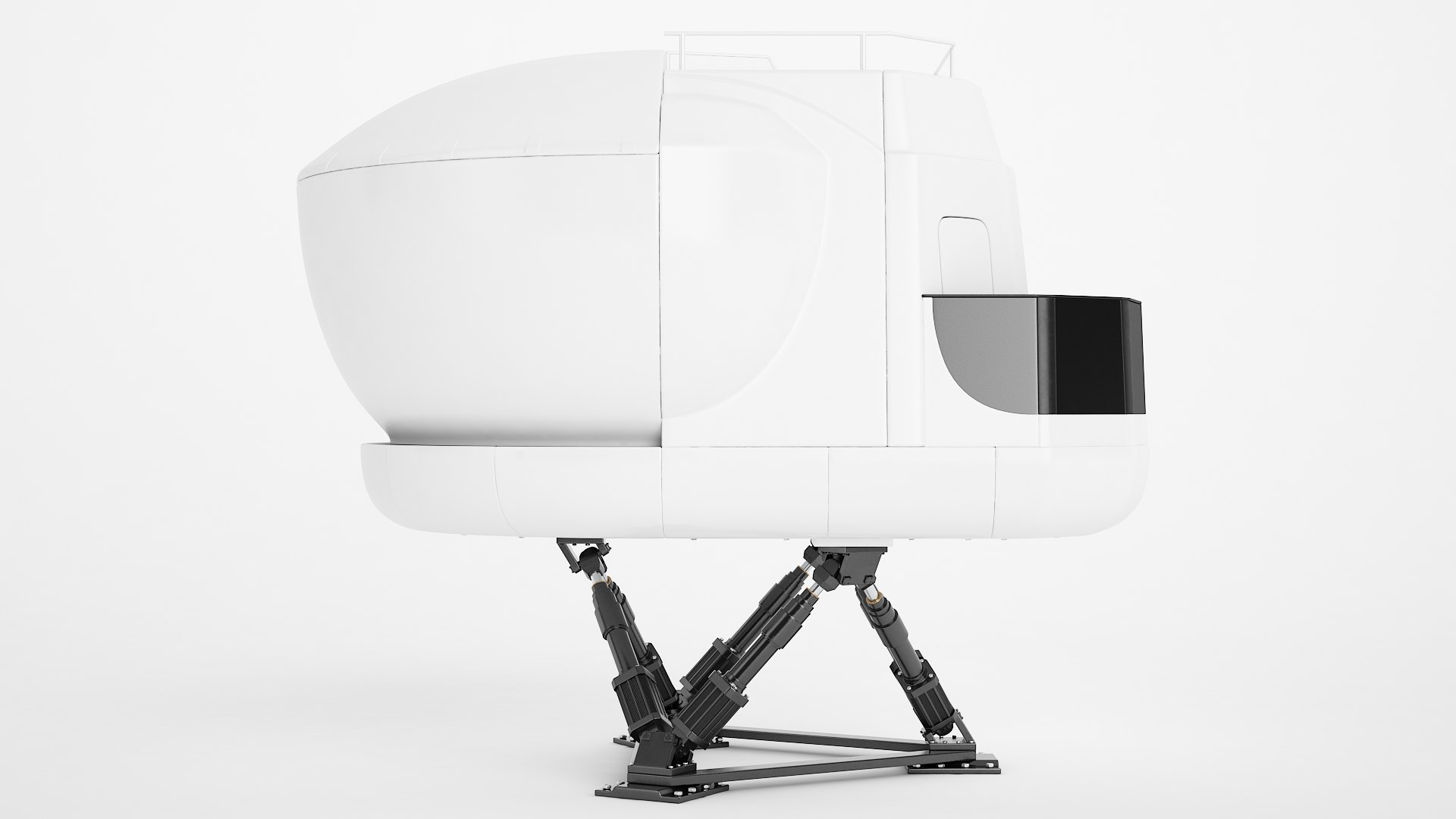 Airplane Simulator Machine 3D Model - TurboSquid 1447250