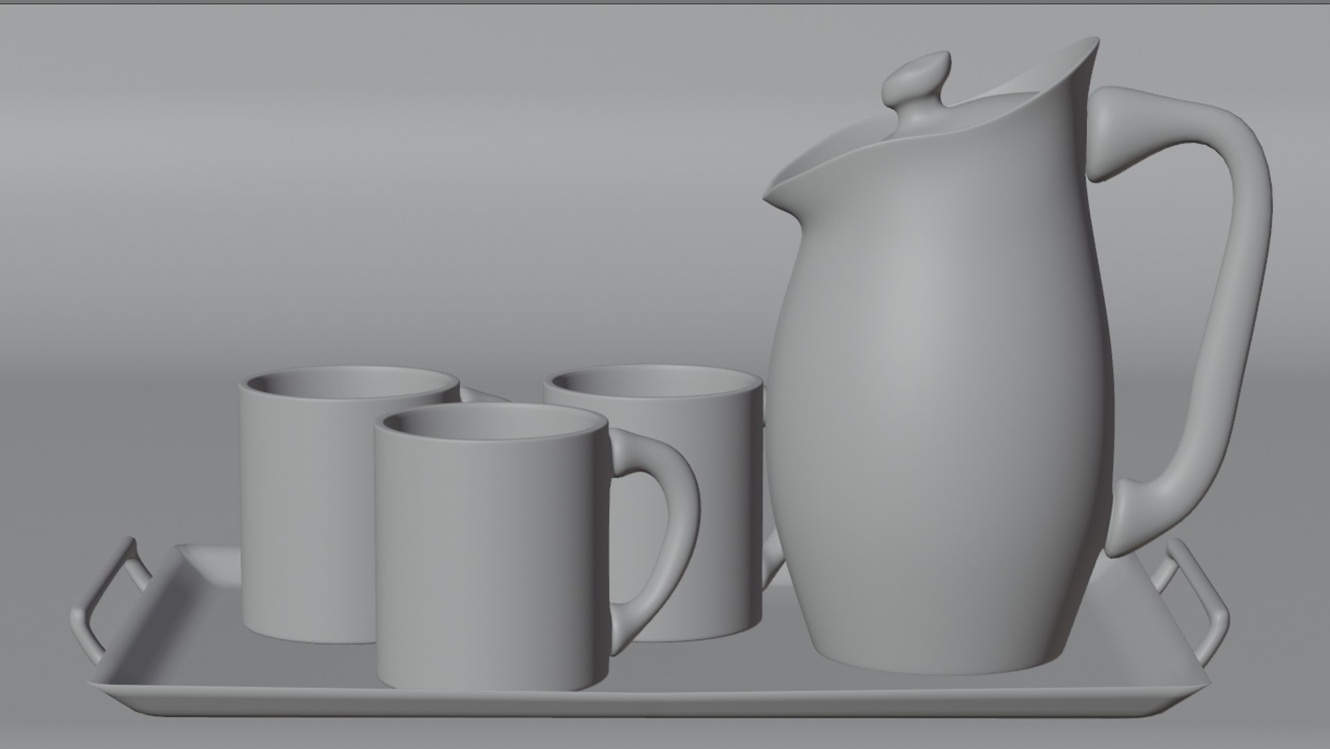CUP AND JUG SET 3D Model - TurboSquid 2160179