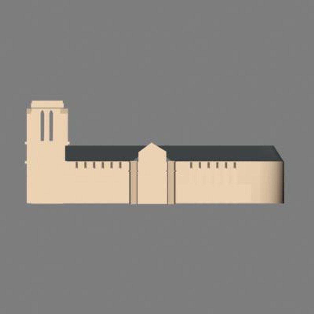 3d Dxf Religous Church Cathedral