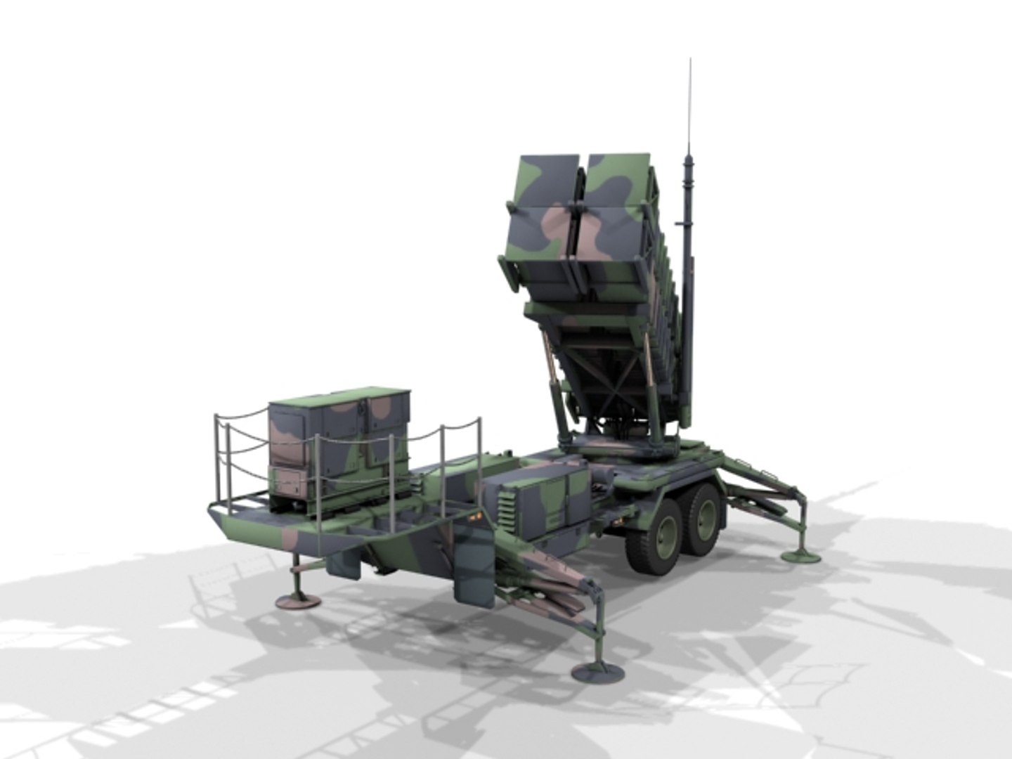 Patriot Air Defense 3d Model