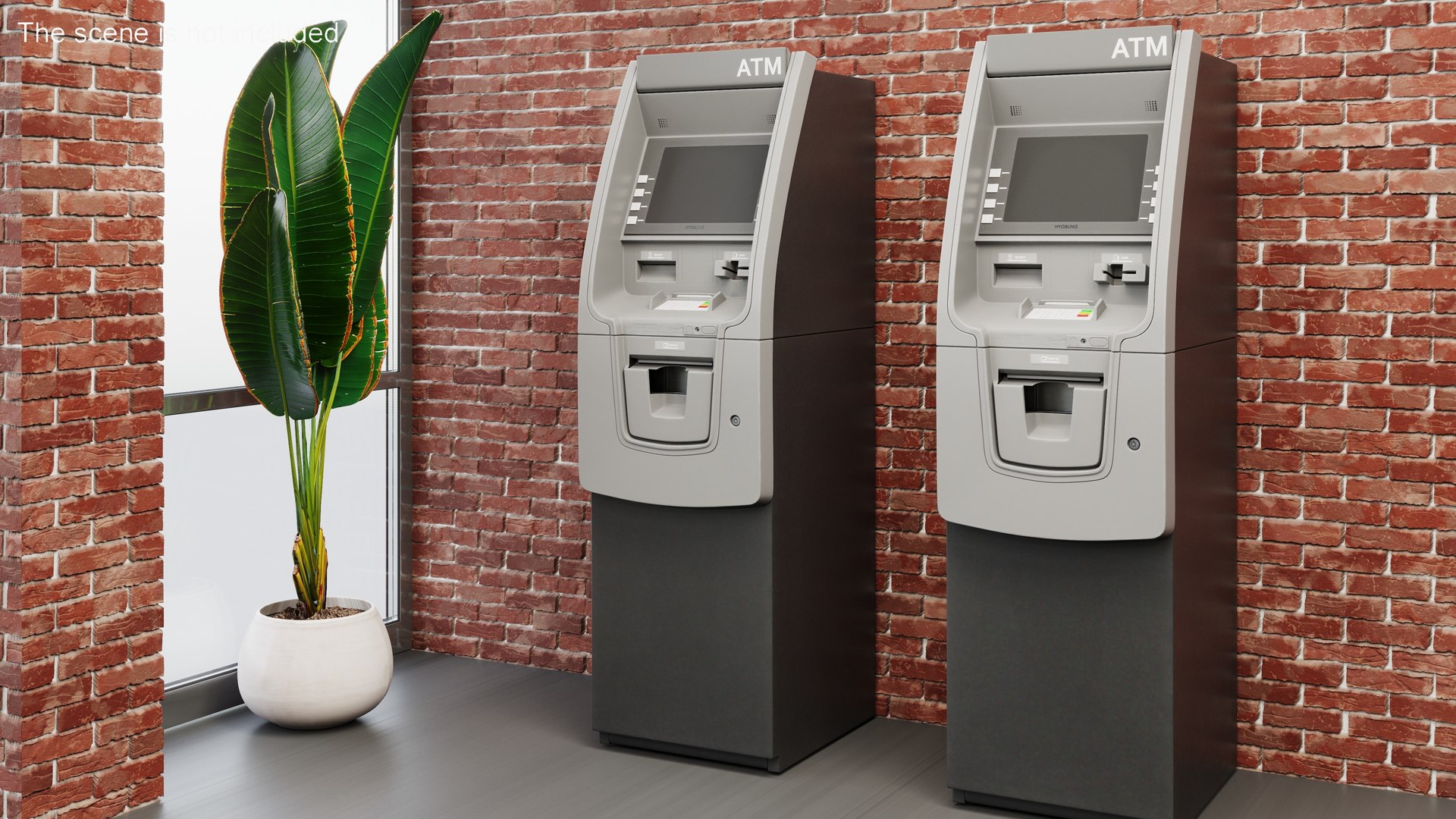 3D ATM Hyosung Switched Off - TurboSquid 2178352