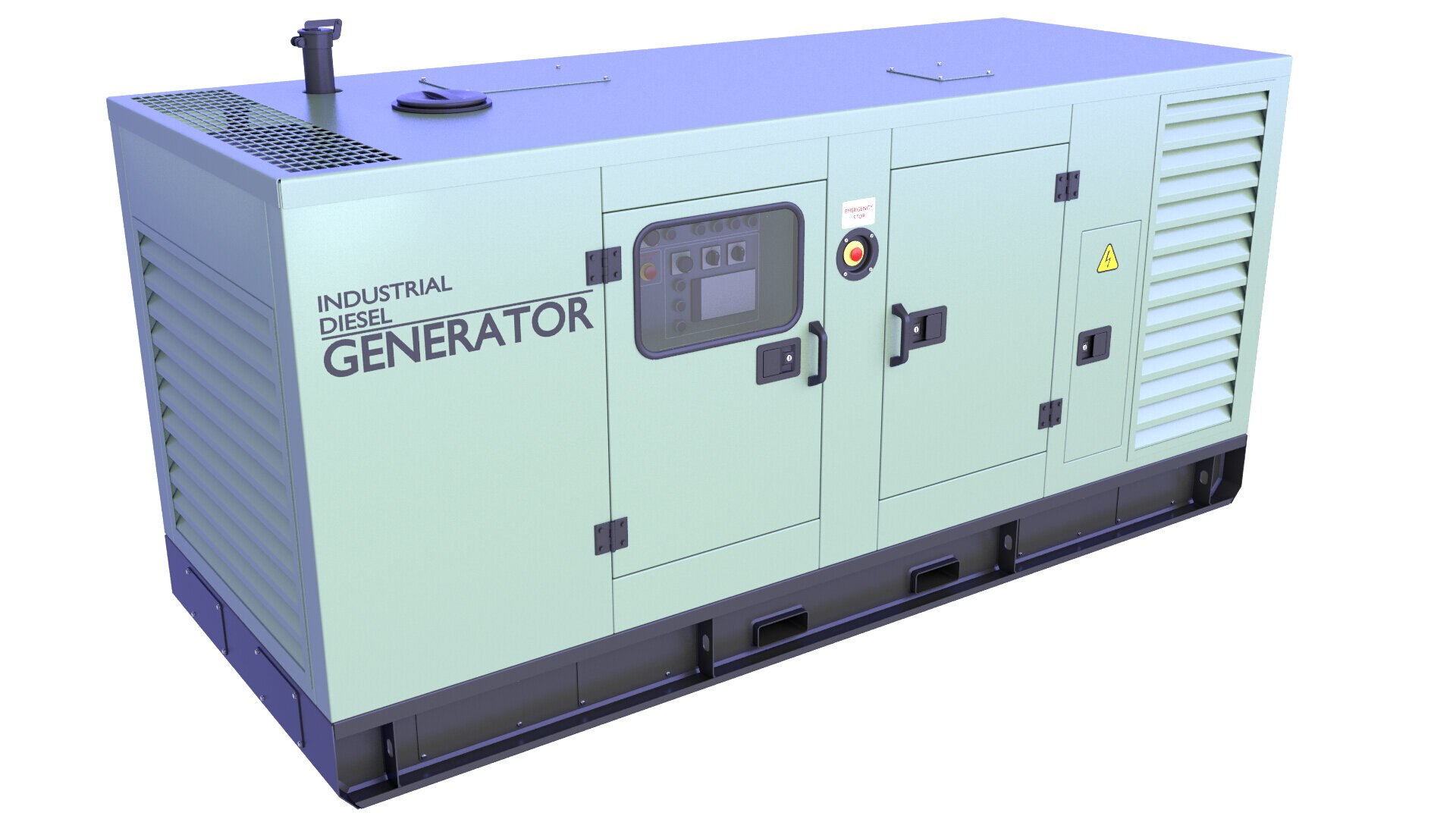 Industrial Electric Power Diesel Generator 14 3D Model - TurboSquid 1980029