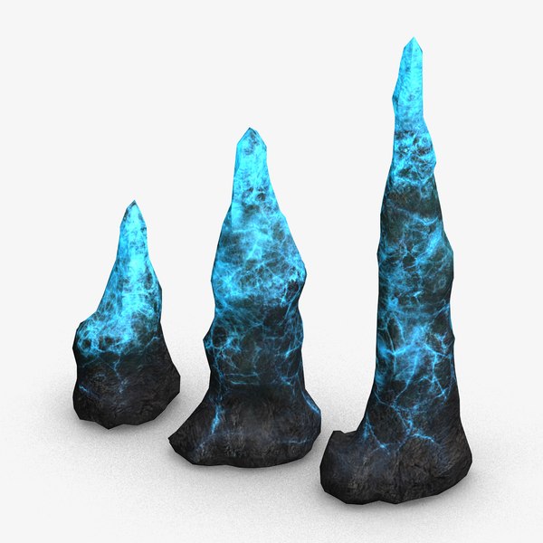 cave stalagmites rt 3d model