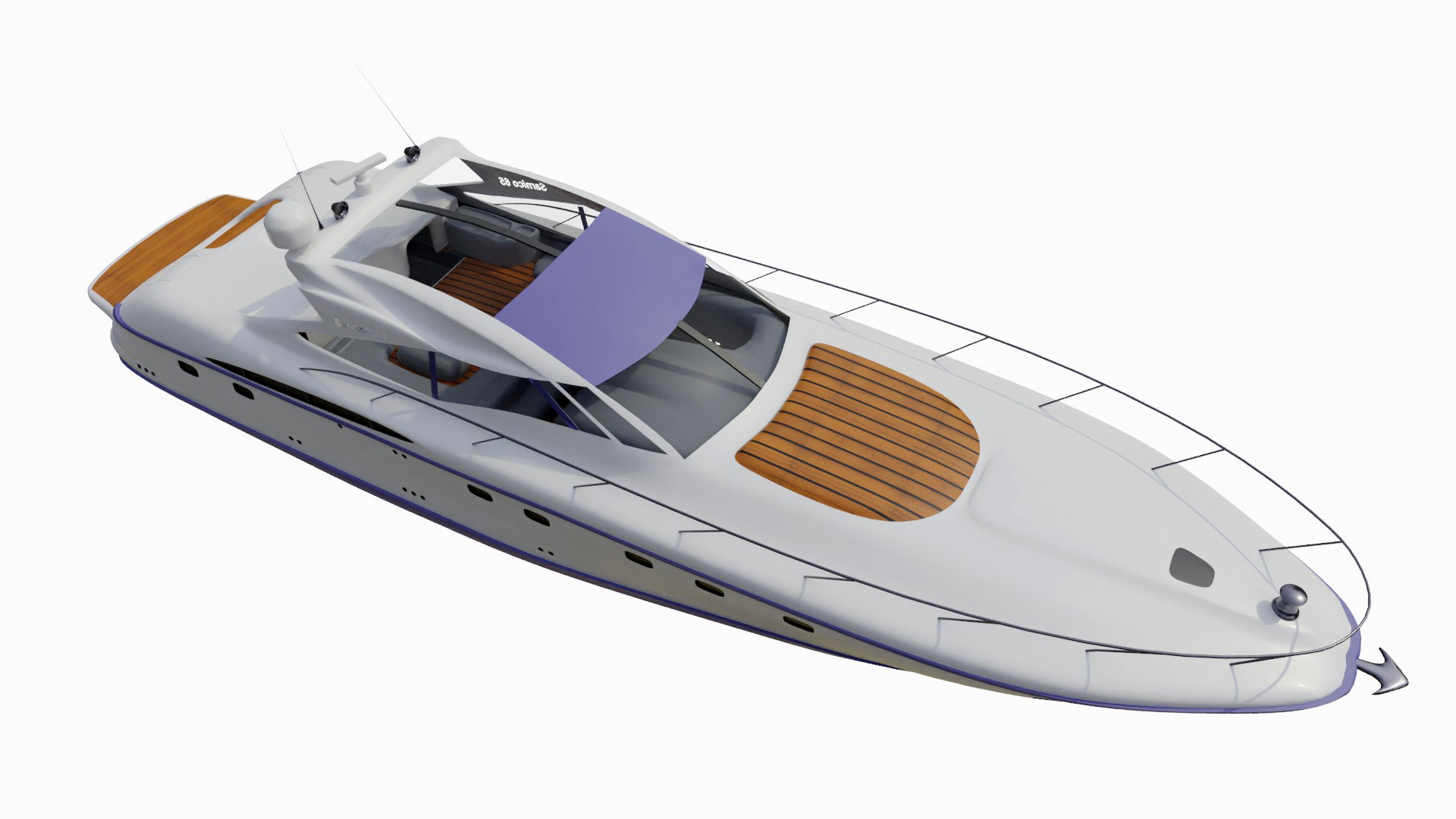 sarnico 65 yacht boat 3ds