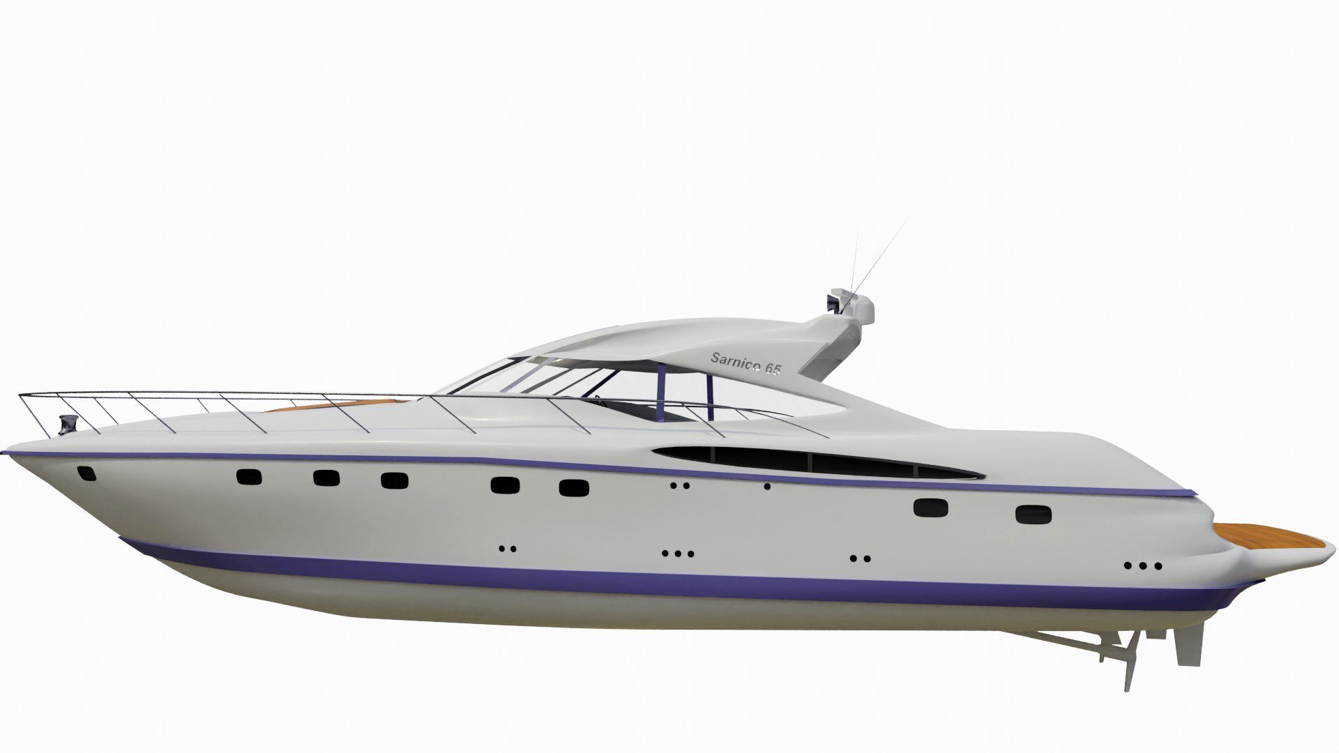 sarnico 65 yacht boat 3ds