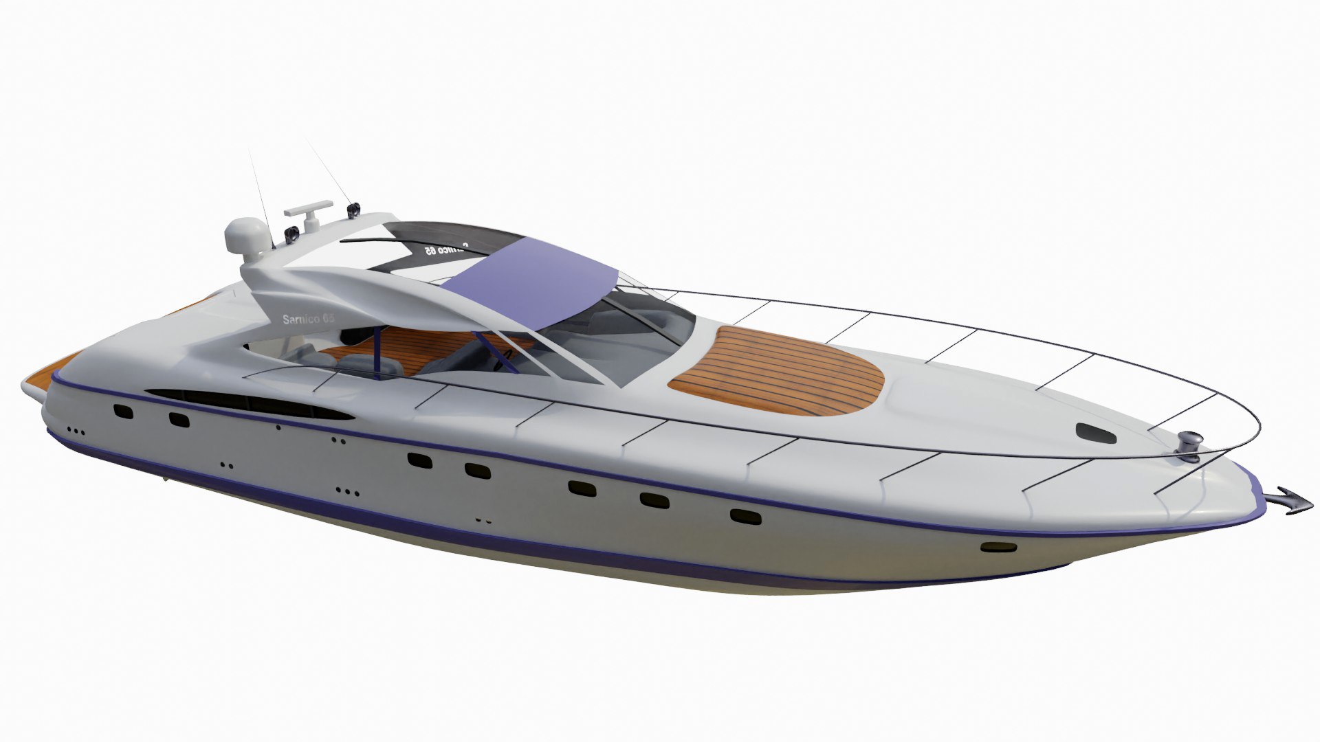 sarnico 65 yacht boat 3ds