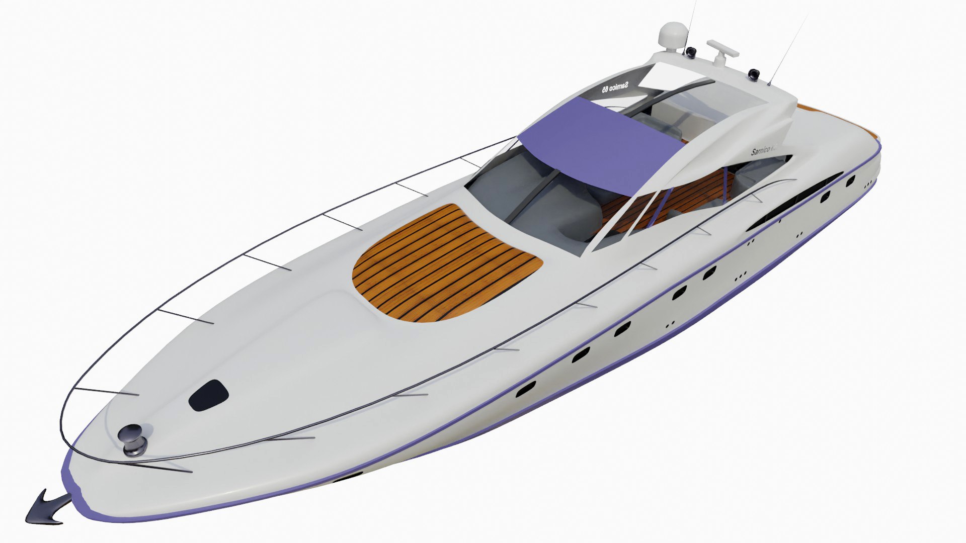 sarnico 65 yacht boat 3ds