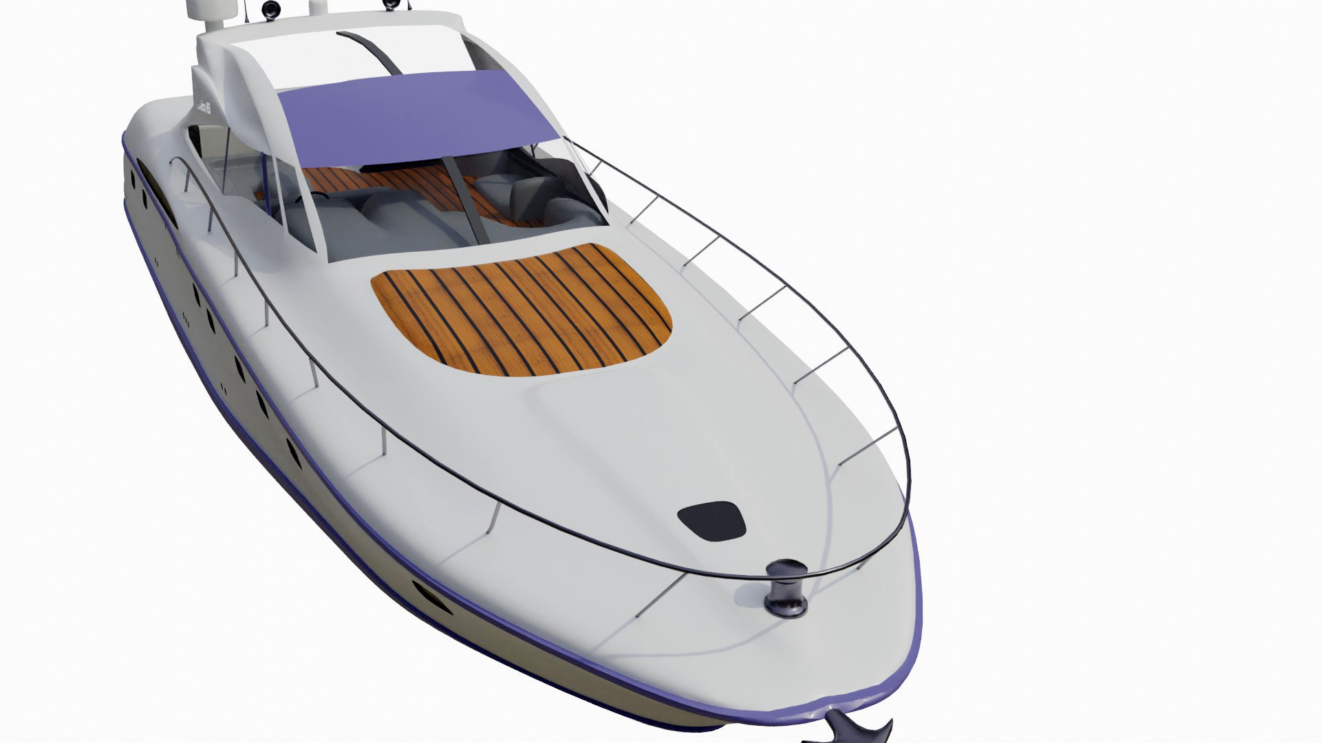 sarnico 65 yacht boat 3ds