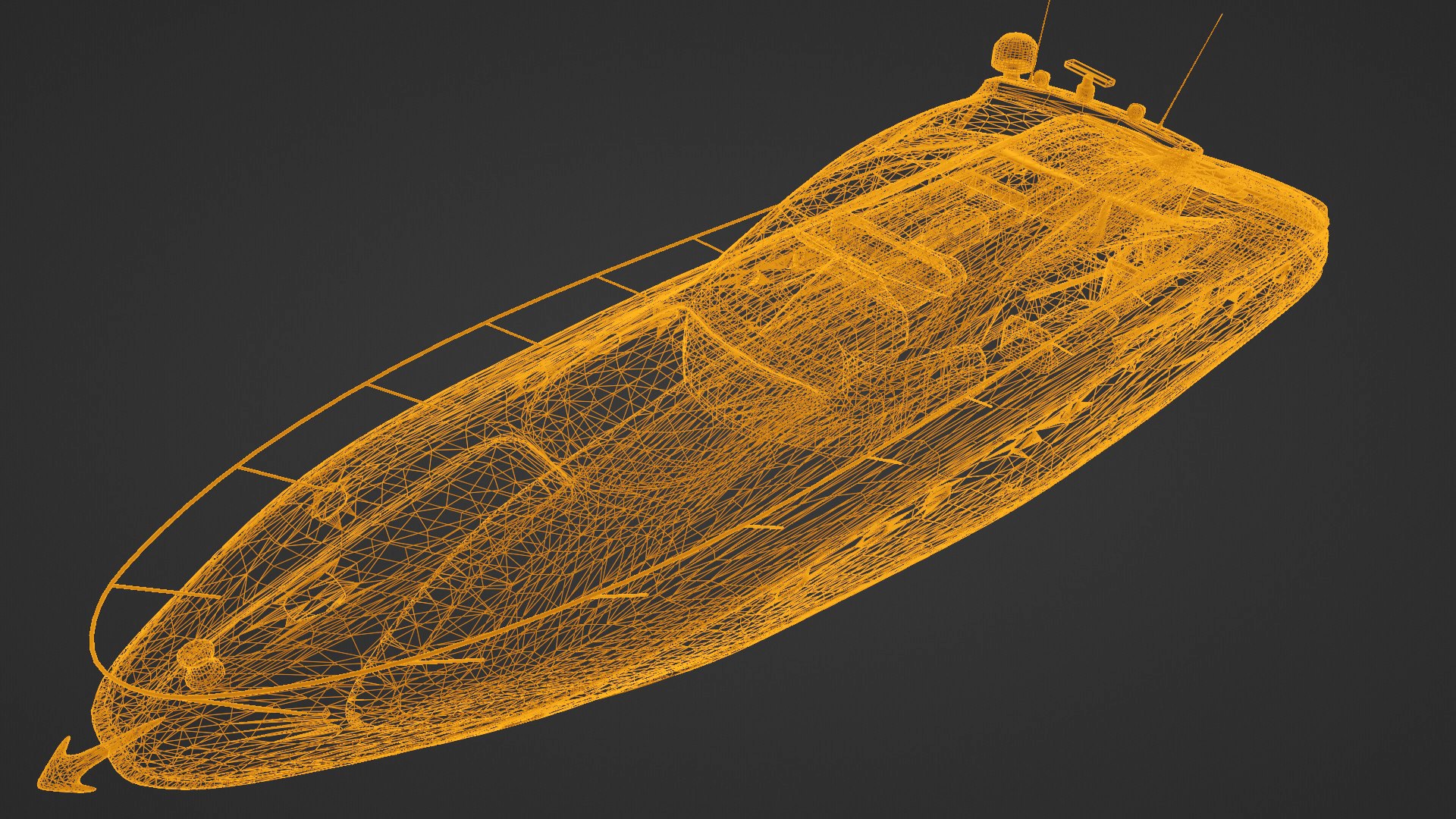 sarnico 65 yacht boat 3ds