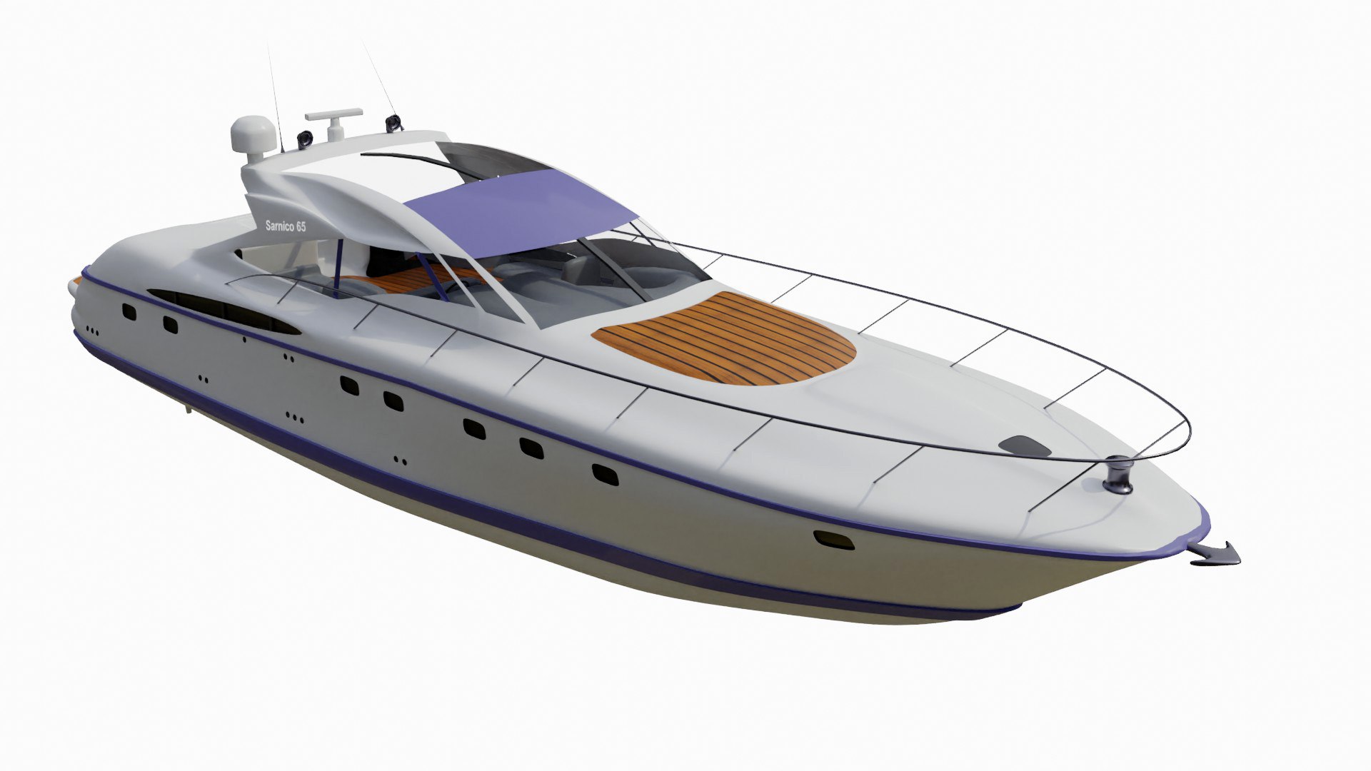 sarnico 65 yacht boat 3ds