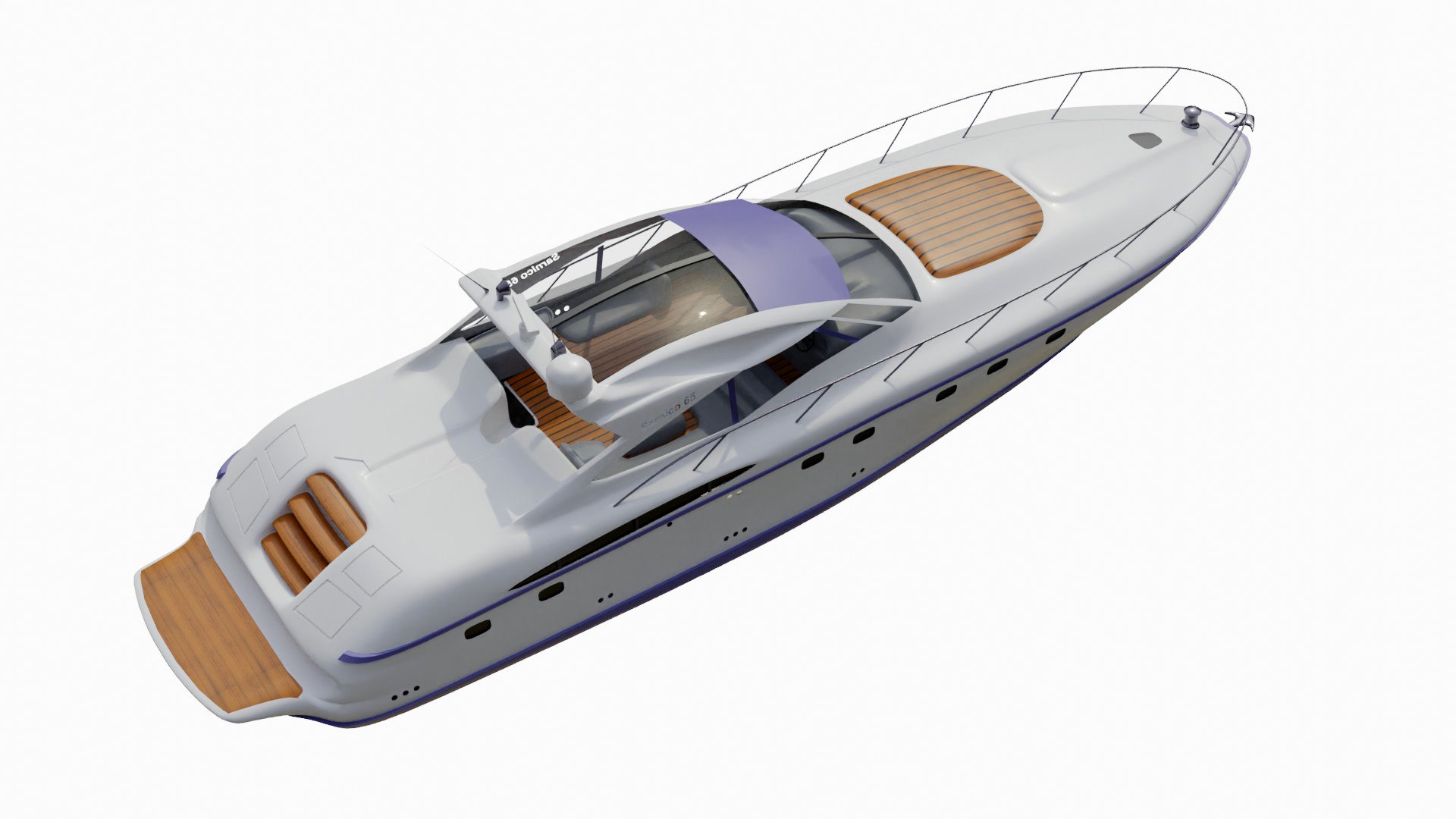 sarnico 65 yacht boat 3ds