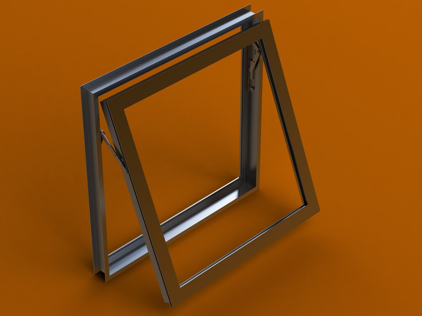 3D model Casement Window- Top Hung - TurboSquid 2177040
