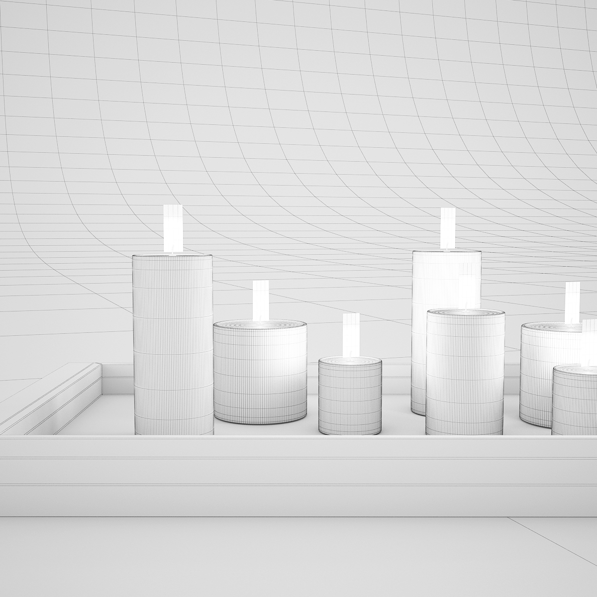 3d candles model