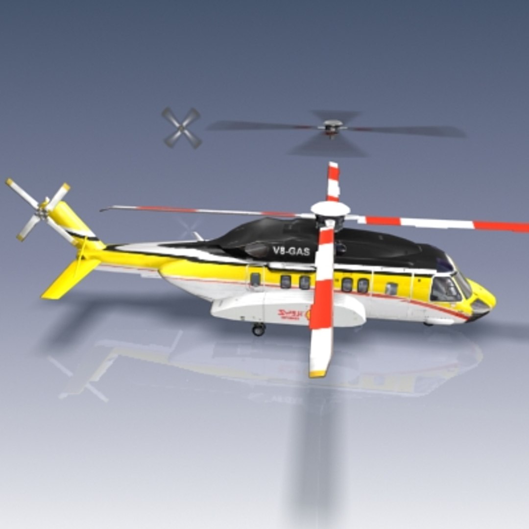 3d Sikorsky S92 Helicopter