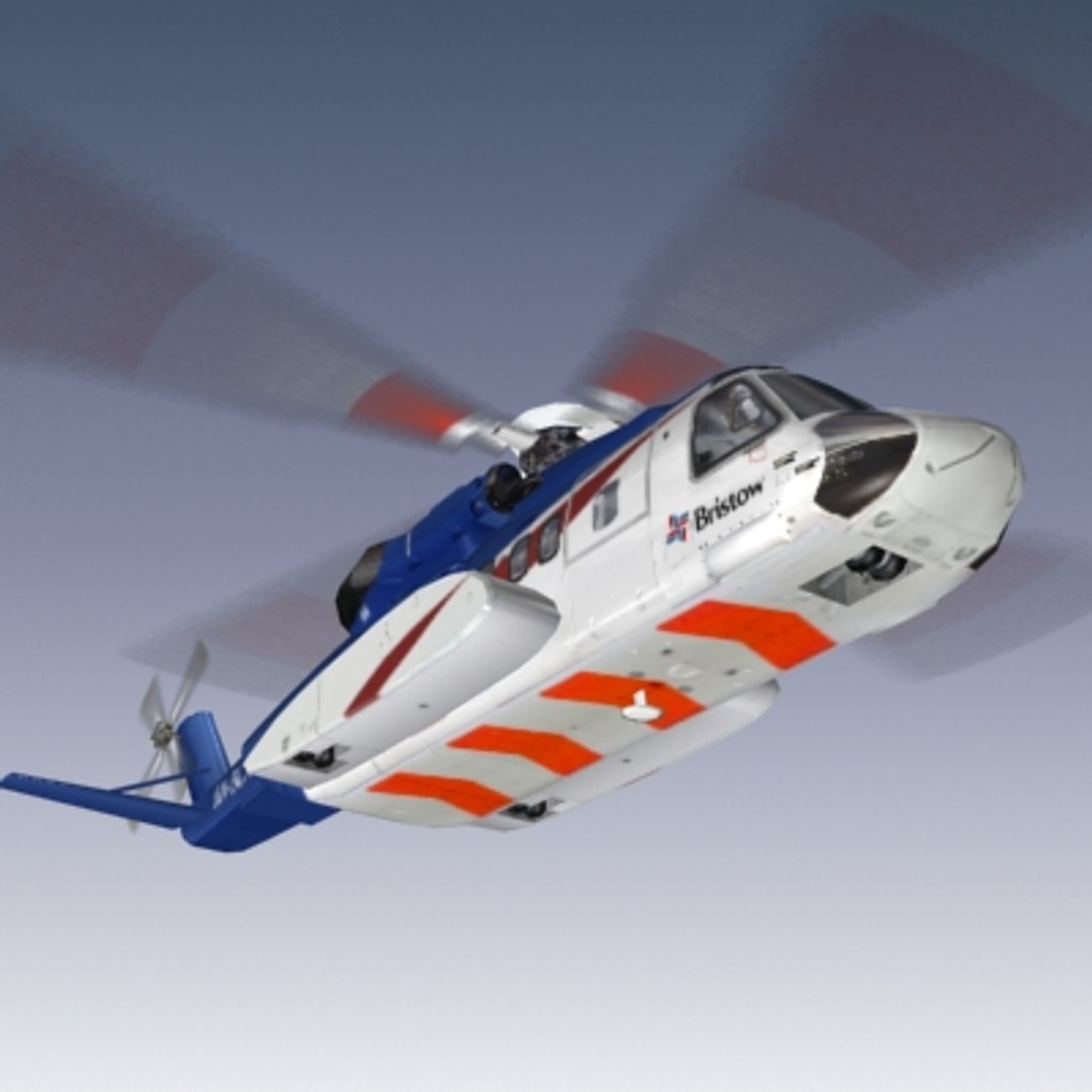 3d Sikorsky S92 Helicopter
