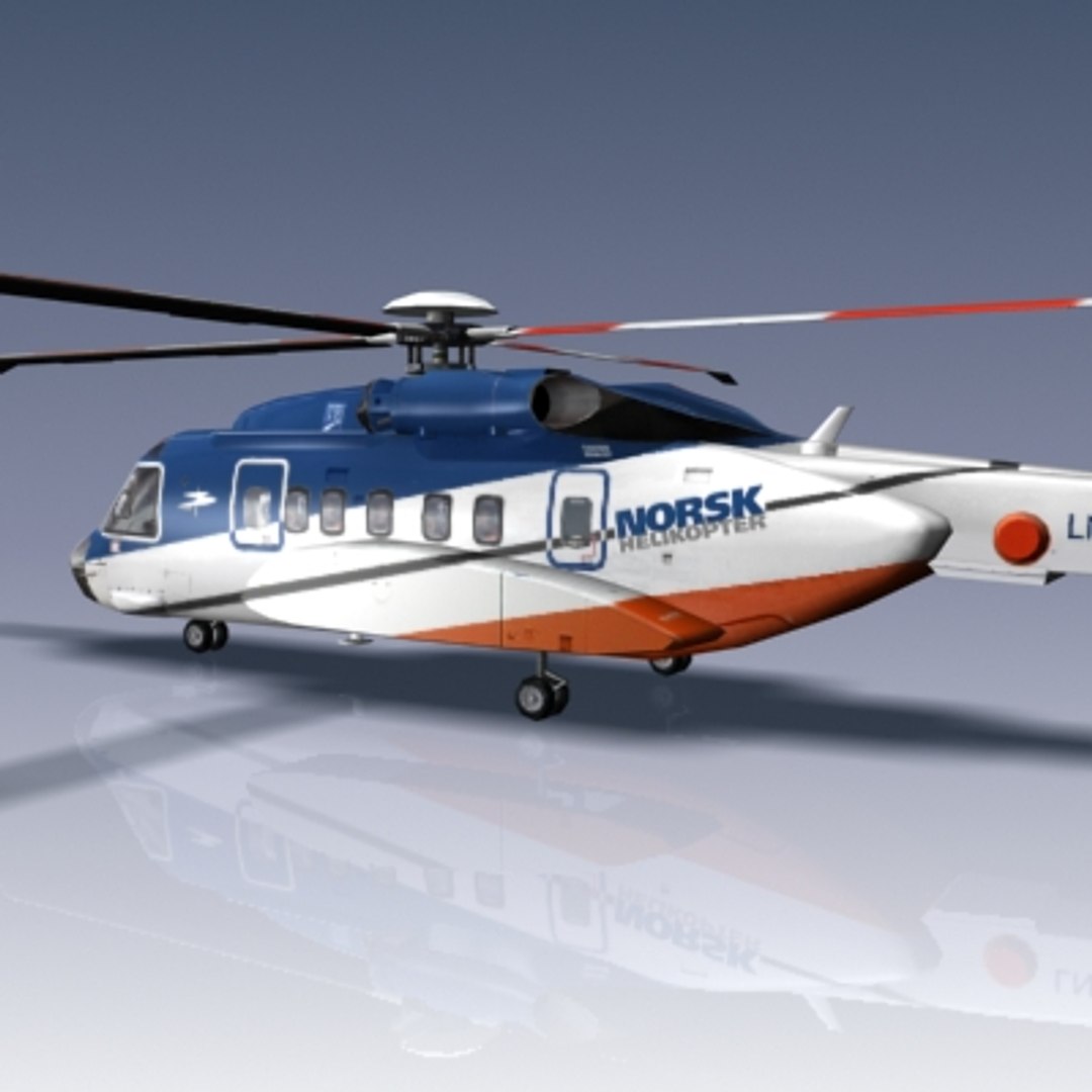 3d Sikorsky S92 Helicopter