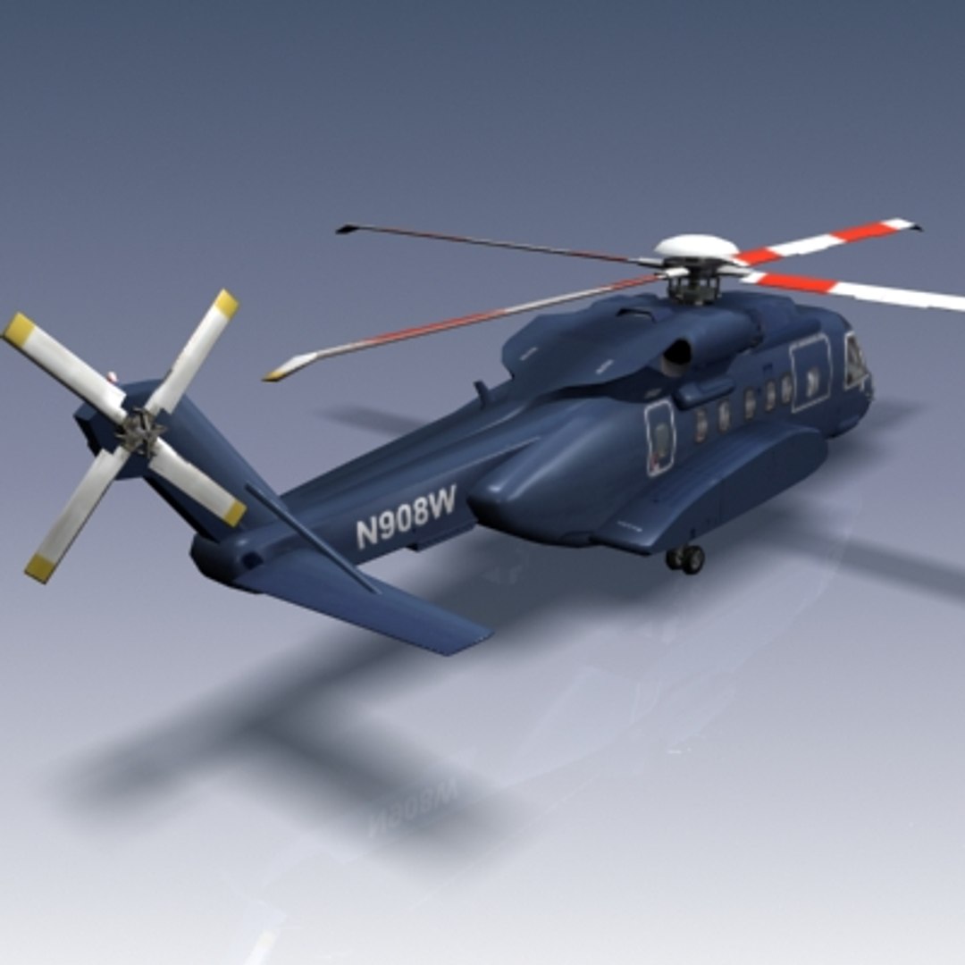 3d Sikorsky S92 Helicopter