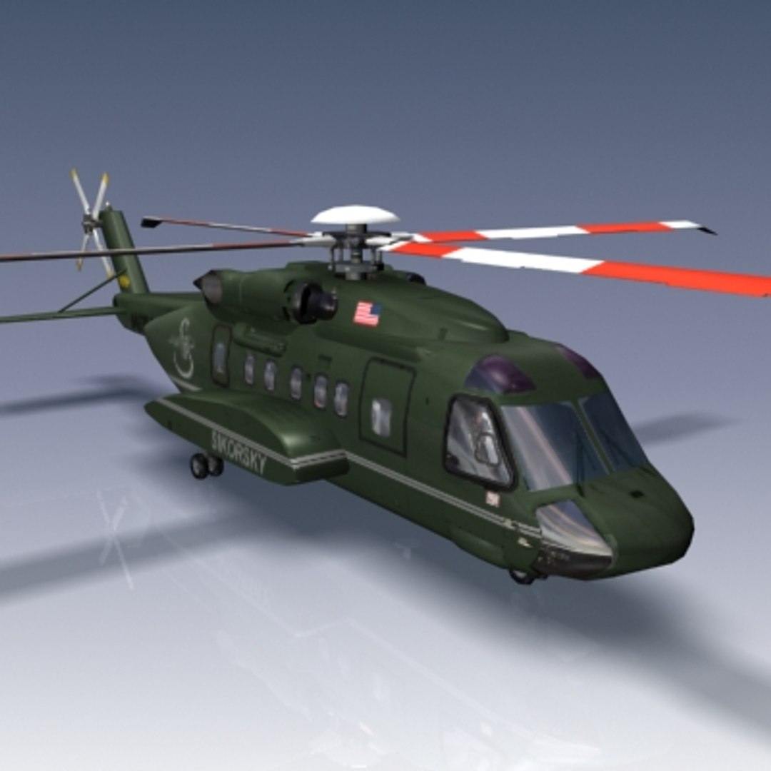 3d Sikorsky S92 Helicopter