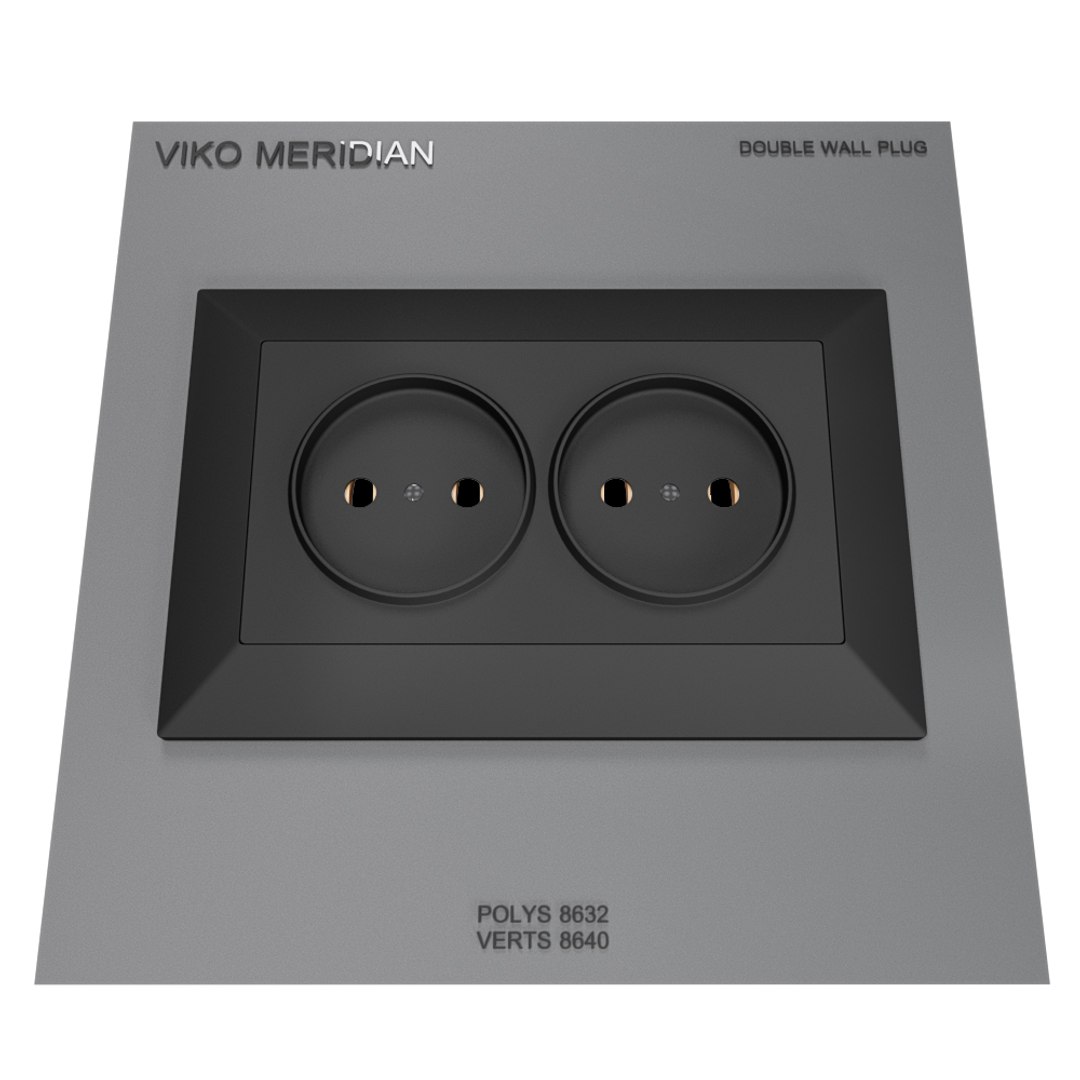 Double Wall Plug Grounded Model - TurboSquid 1369347