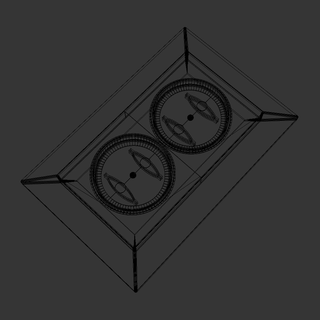 Double Wall Plug Grounded Model - TurboSquid 1369347