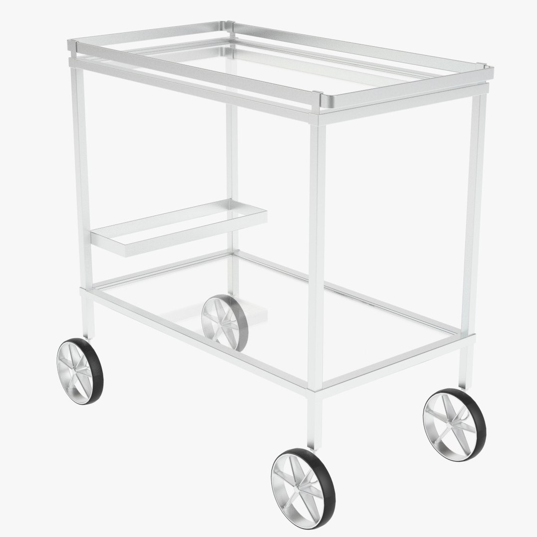 3d Food Trolley Beverage Cart