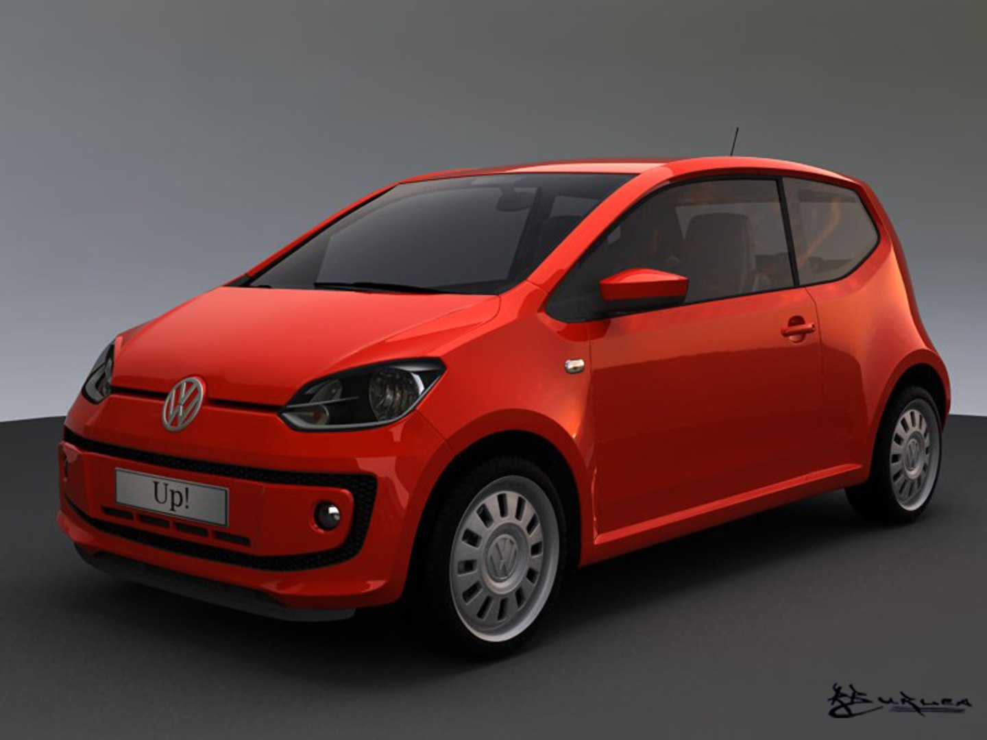 3d Model Of Volkswagen Up! 2012