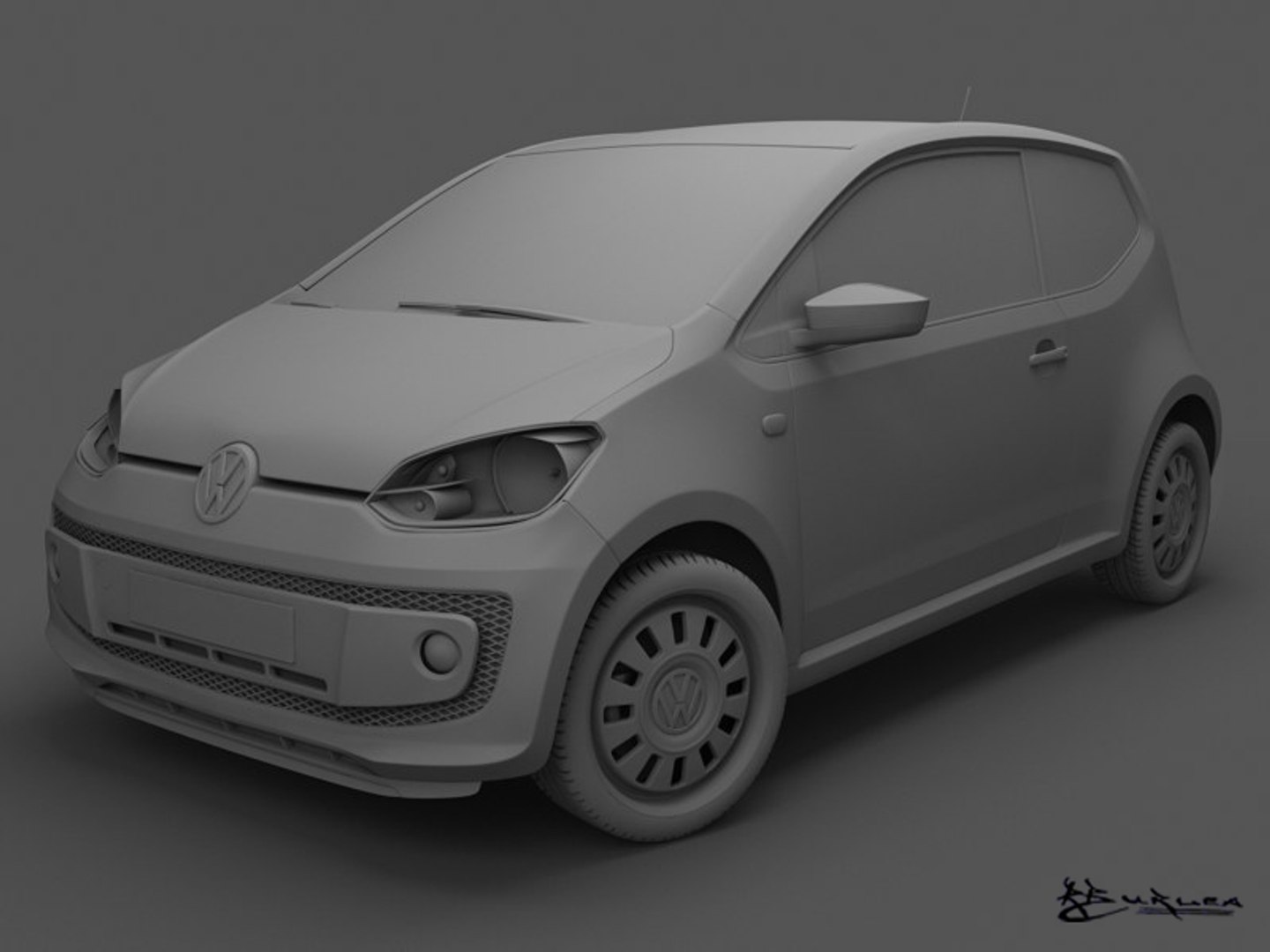 3d Model Of Volkswagen Up! 2012