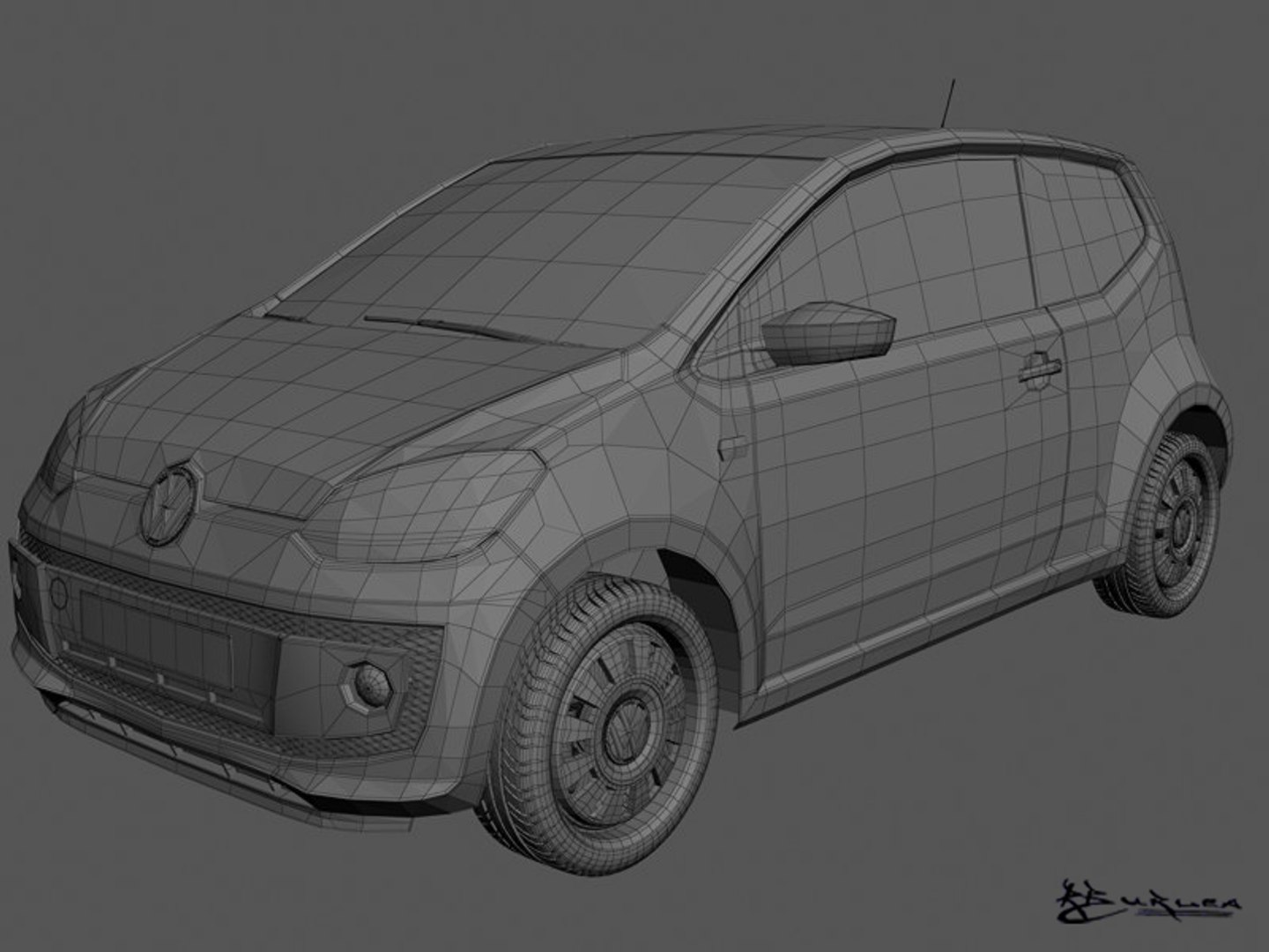 3d Model Of Volkswagen Up! 2012