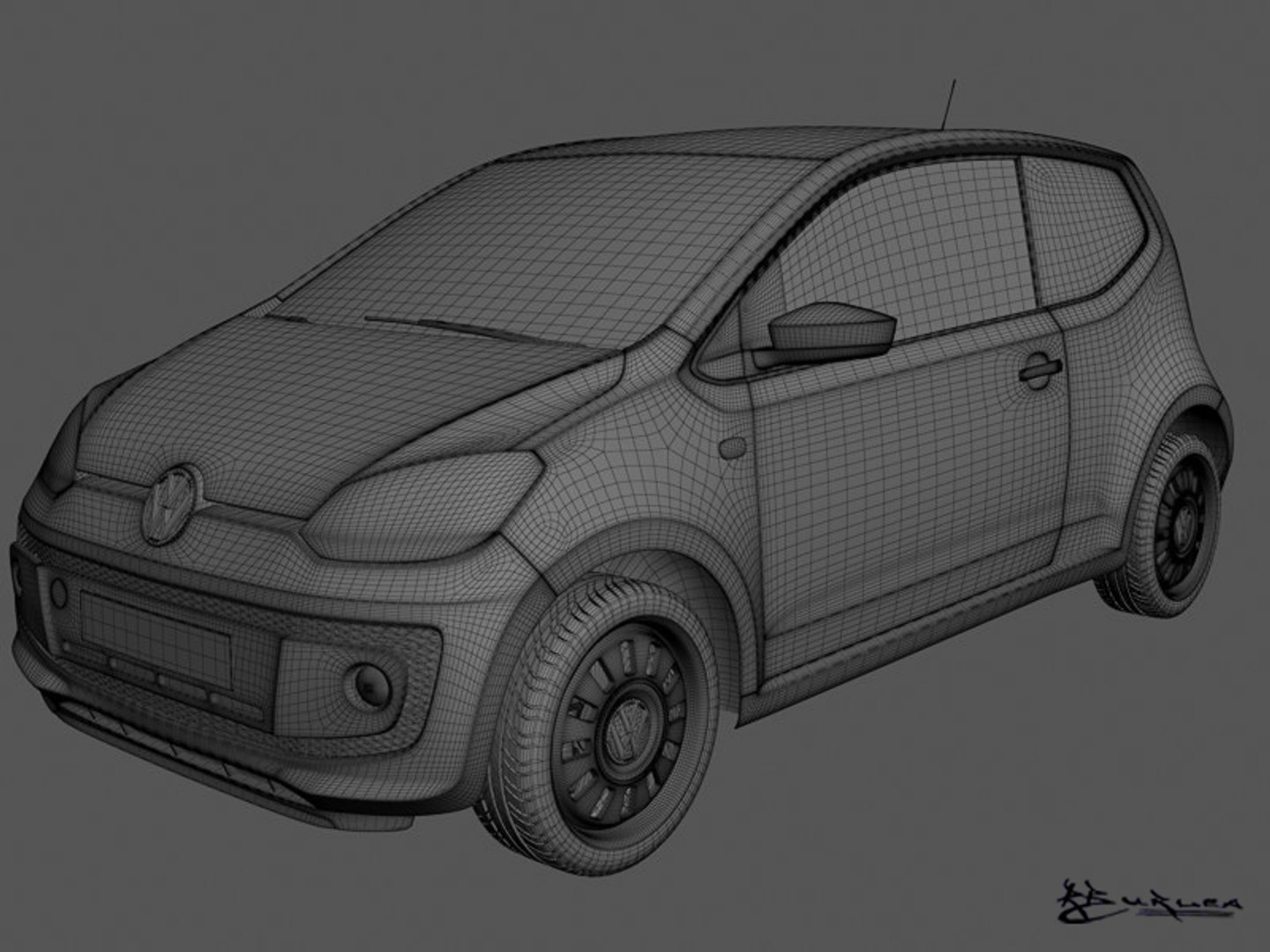3d Model Of Volkswagen Up! 2012