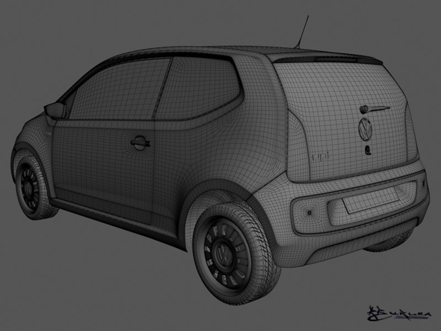 3d Model Of Volkswagen Up! 2012