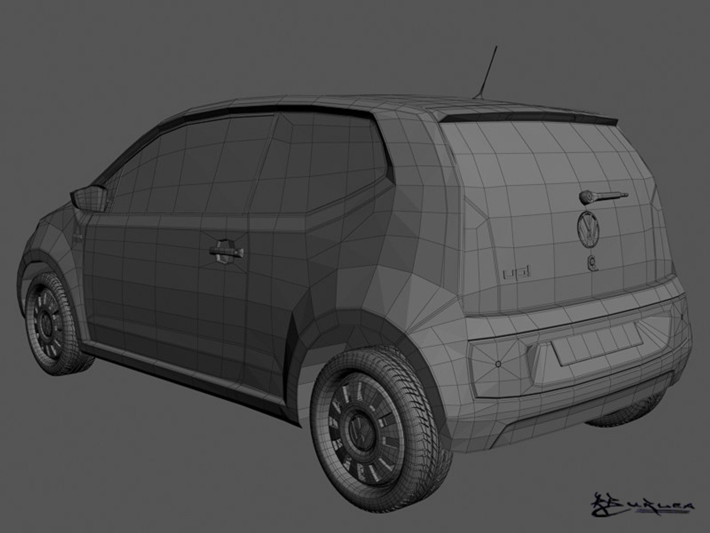 3d Model Of Volkswagen Up! 2012