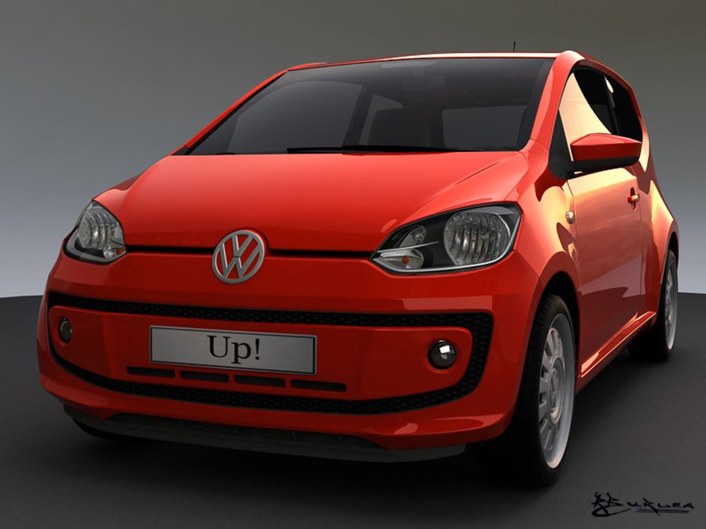 3d Model Of Volkswagen Up! 2012