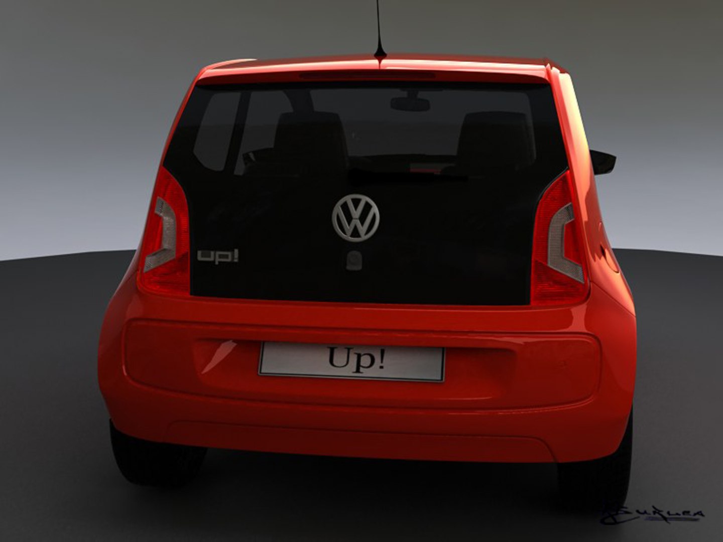 3d Model Of Volkswagen Up! 2012