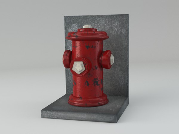 max red hydrant bookend