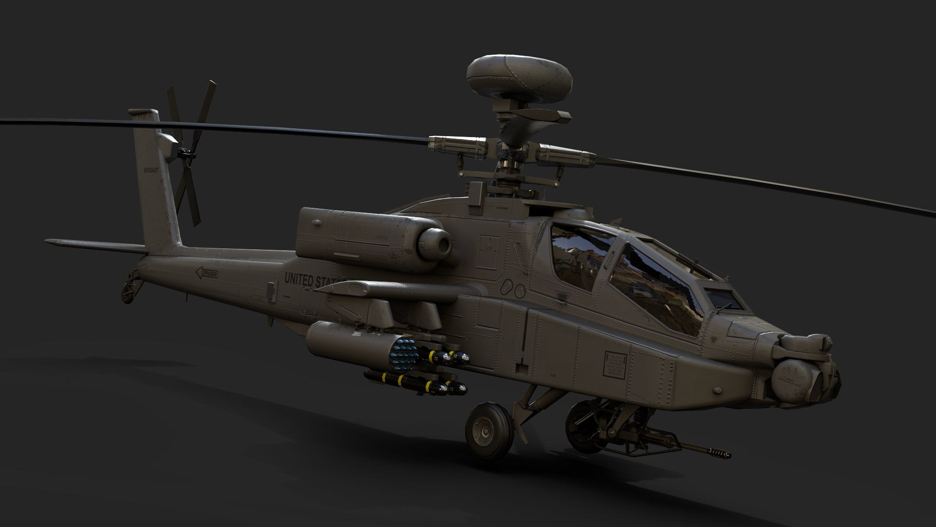 AH-64D Apache 3D Model - TurboSquid 2053302
