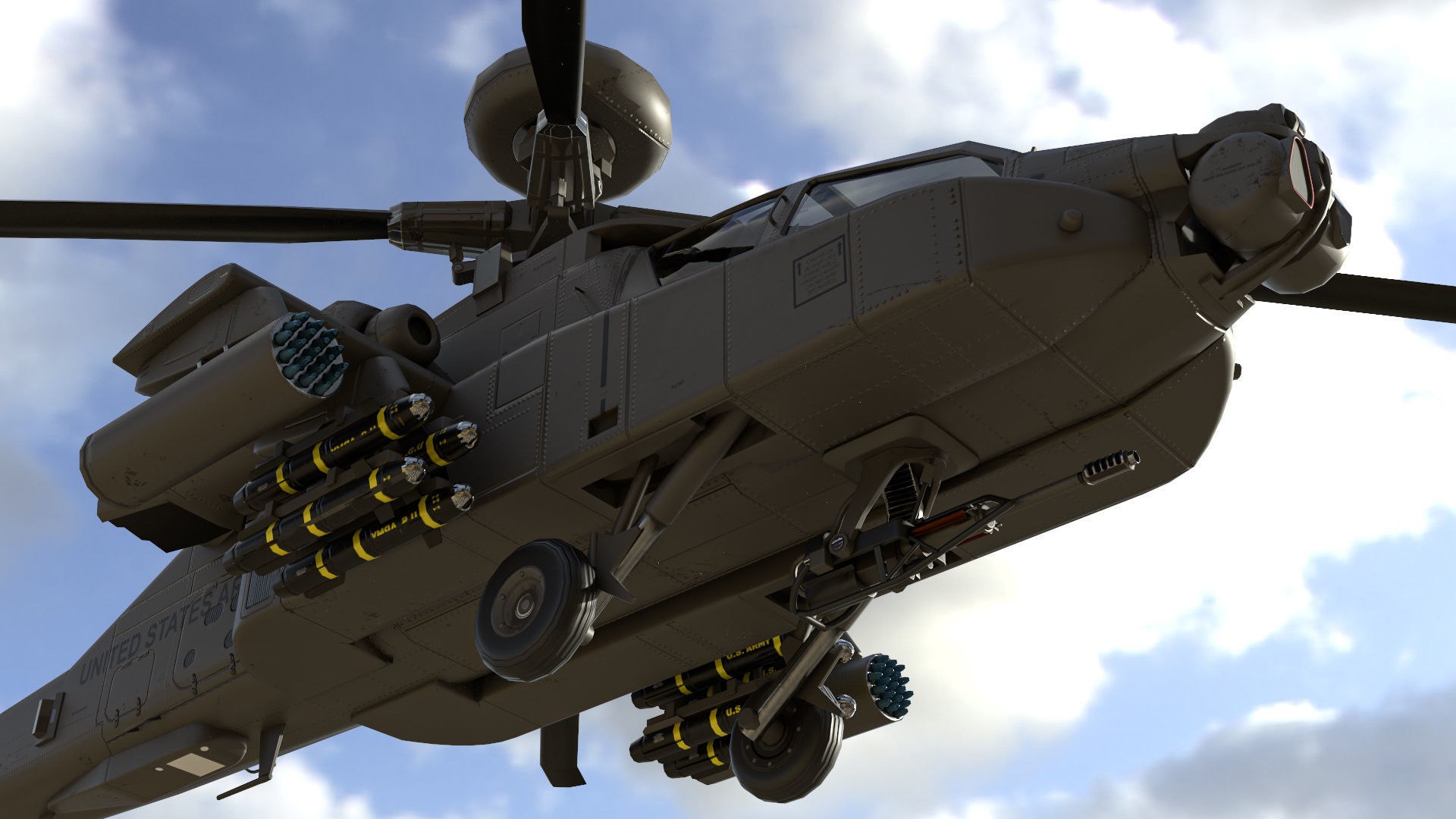 AH-64D Apache 3D Model - TurboSquid 2053302