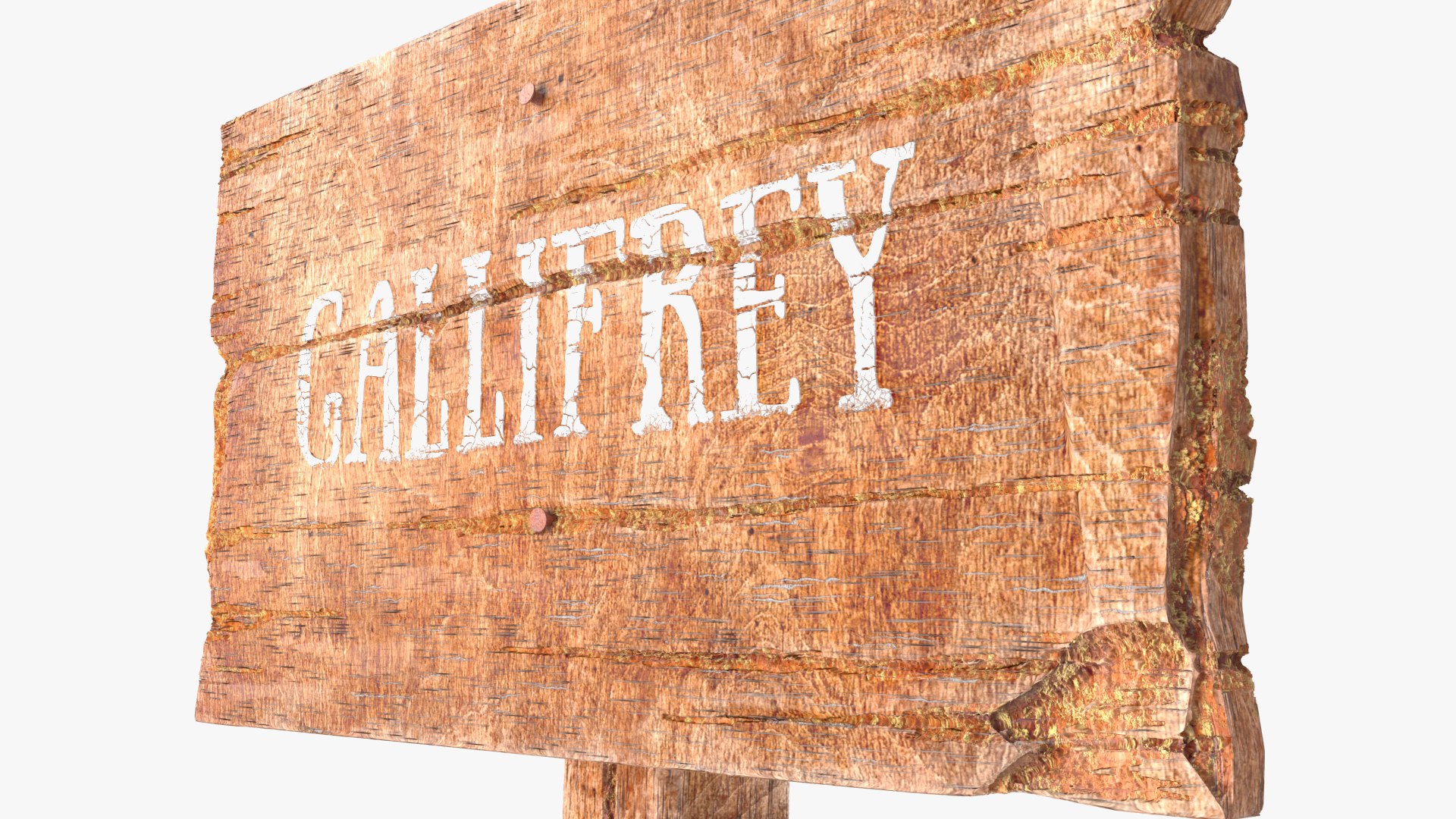 3D Aged Wooden Rural Signpost Model - TurboSquid 2111315