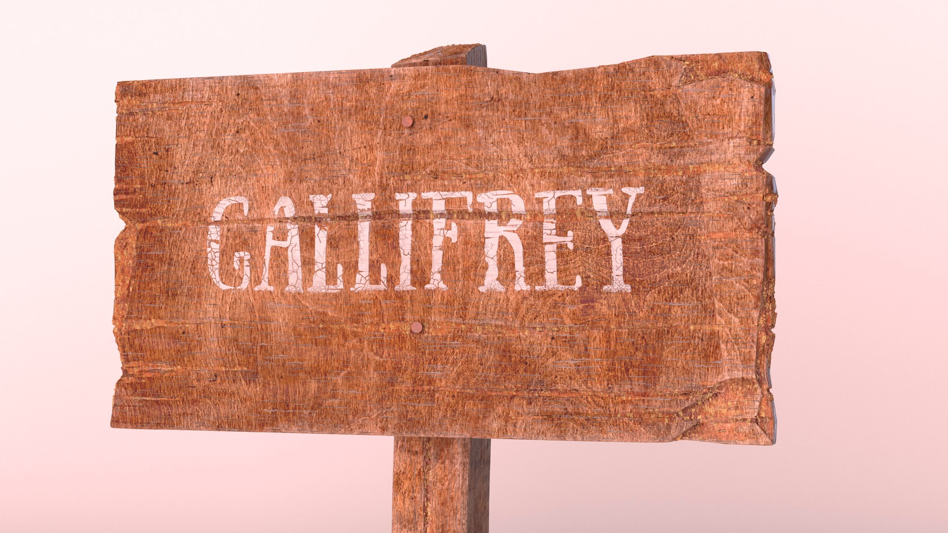 3D Aged Wooden Rural Signpost Model - TurboSquid 2111315
